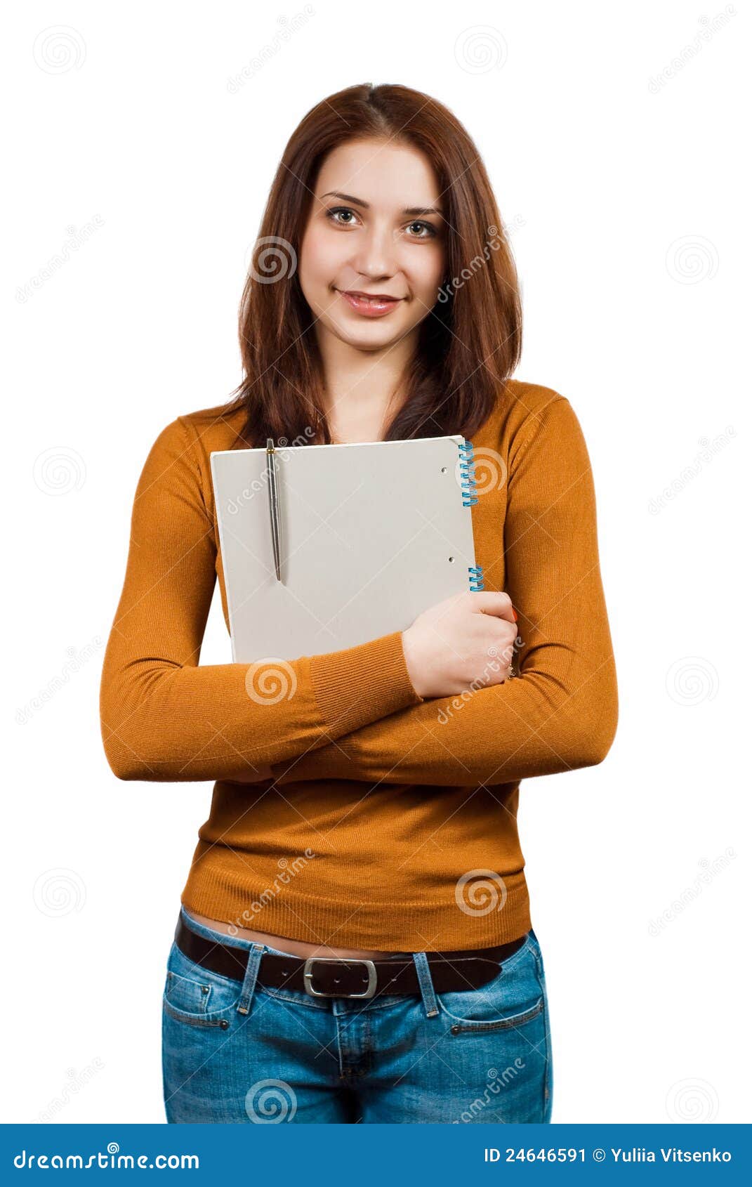 Sweet Friendly Young Student Girl Stock Image - Image of beautiful ...