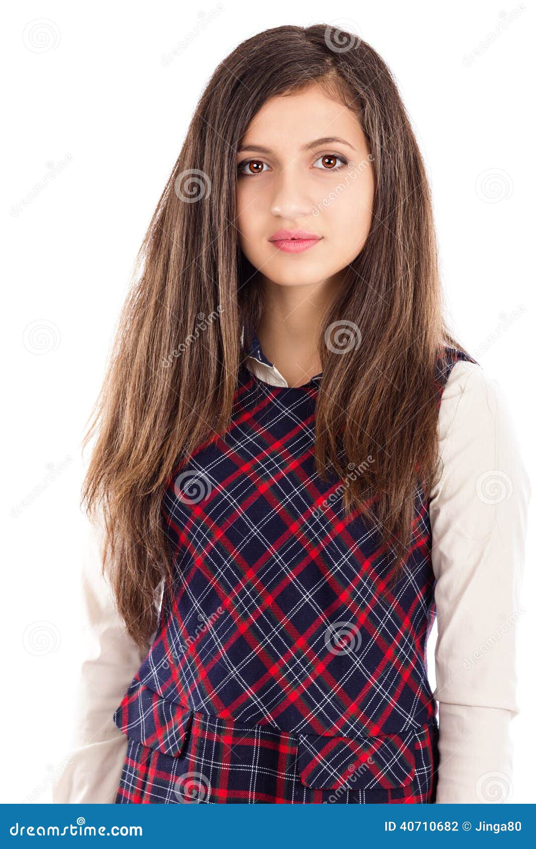 Sweet Friendly Young Student Girl Stock Photo - Image of colorful ...
