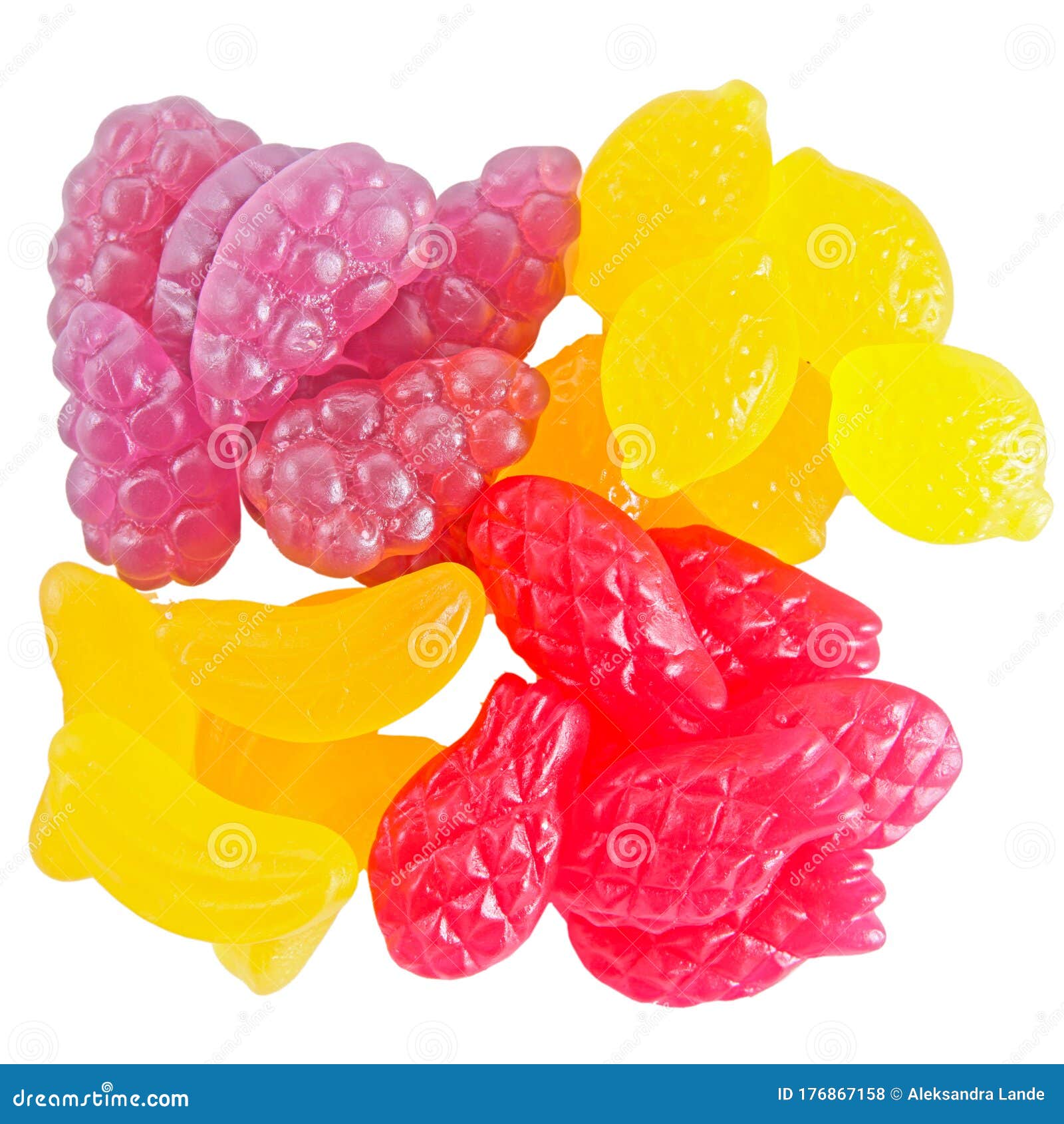 Sweet Fruit Gummi Candies Assortment Stock Photo - Image of bears ...