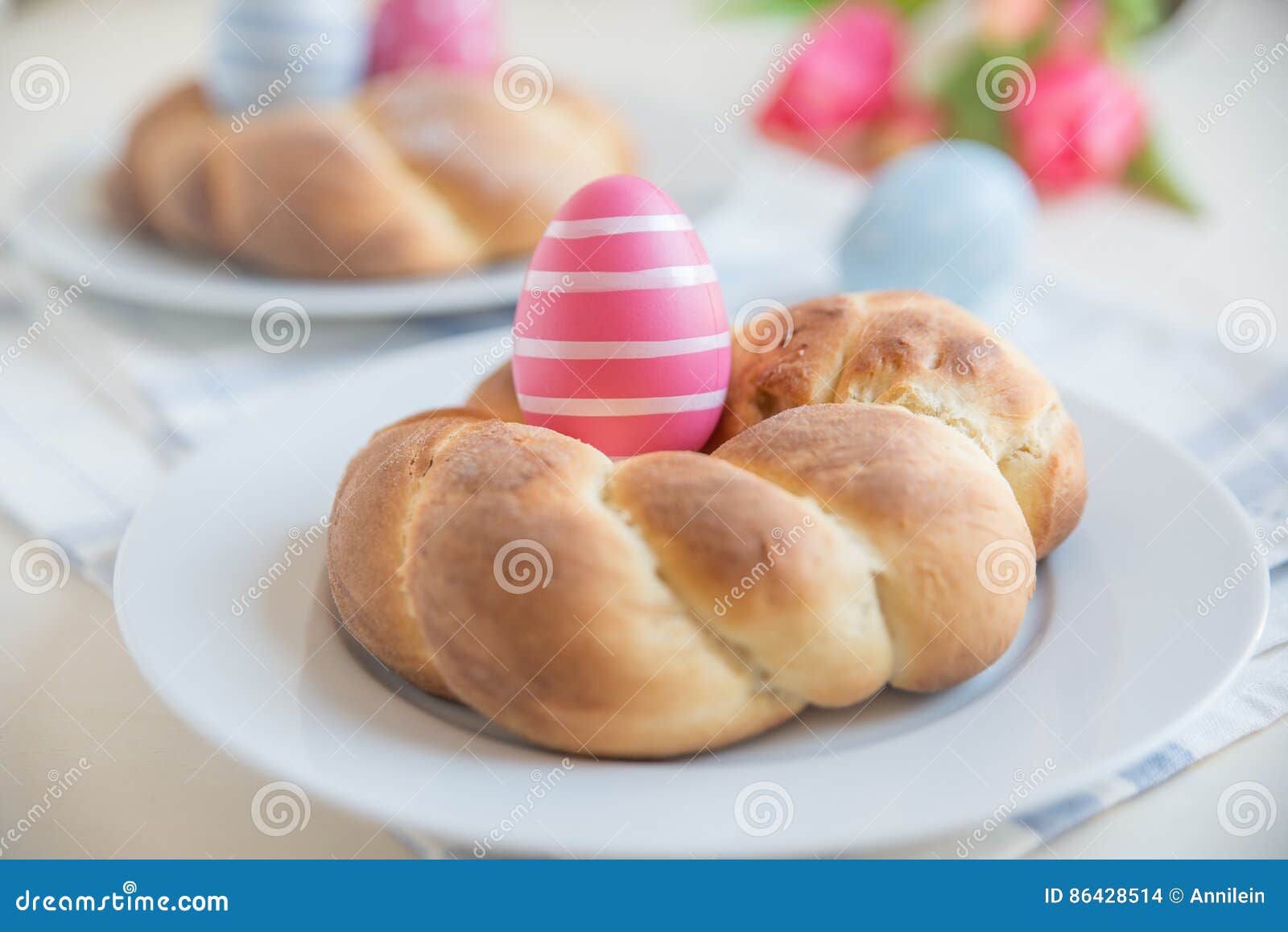 Sweet german easter bread stock photo. Image of pane - 86428514