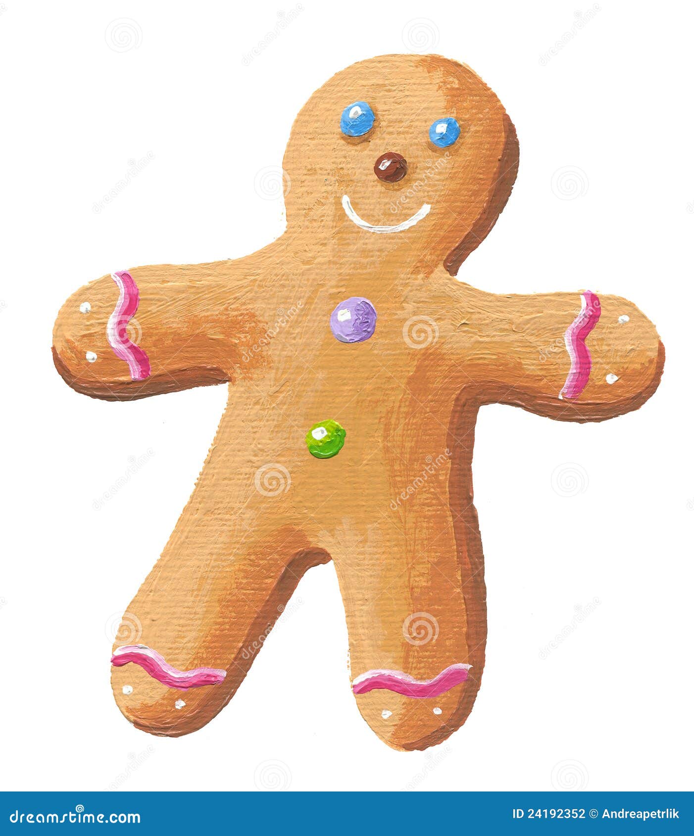 Sweet Gingerbread Man stock illustration. Illustration of delicious ...