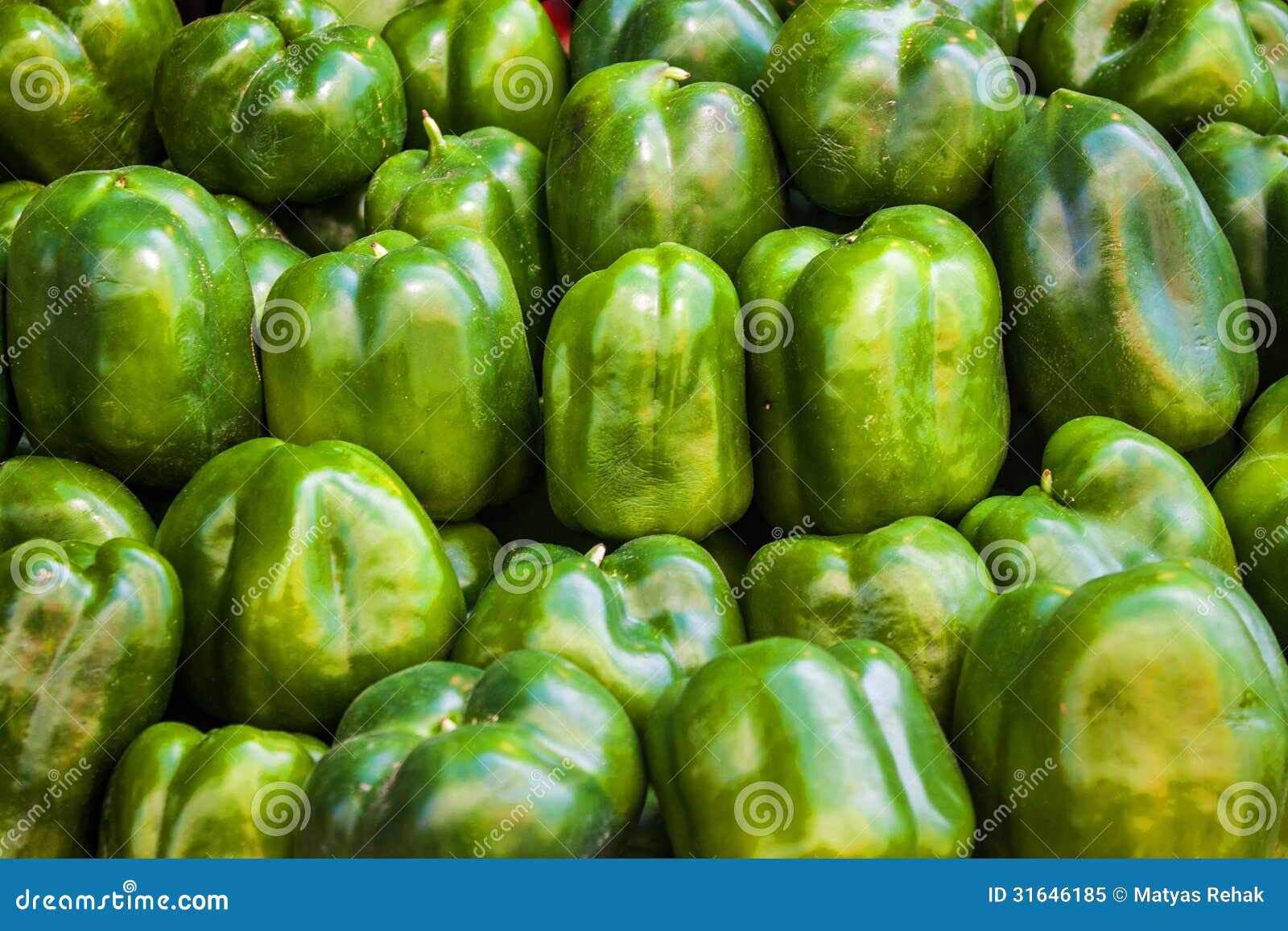 Sweet green pepper stock image. Image of bunch, harvest - 31646185