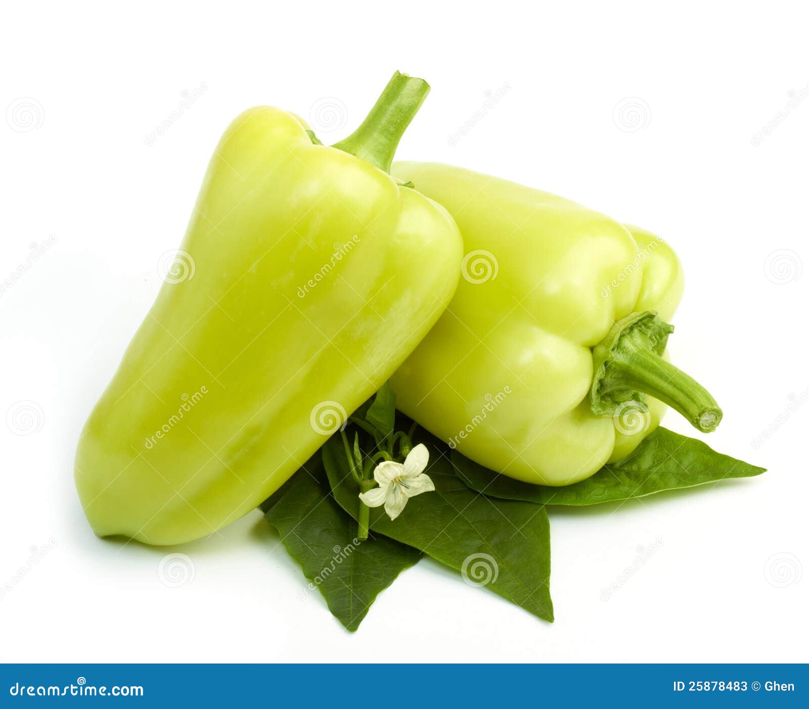 Sweet green peppers stock image. Image of culinary, bell - 25878483