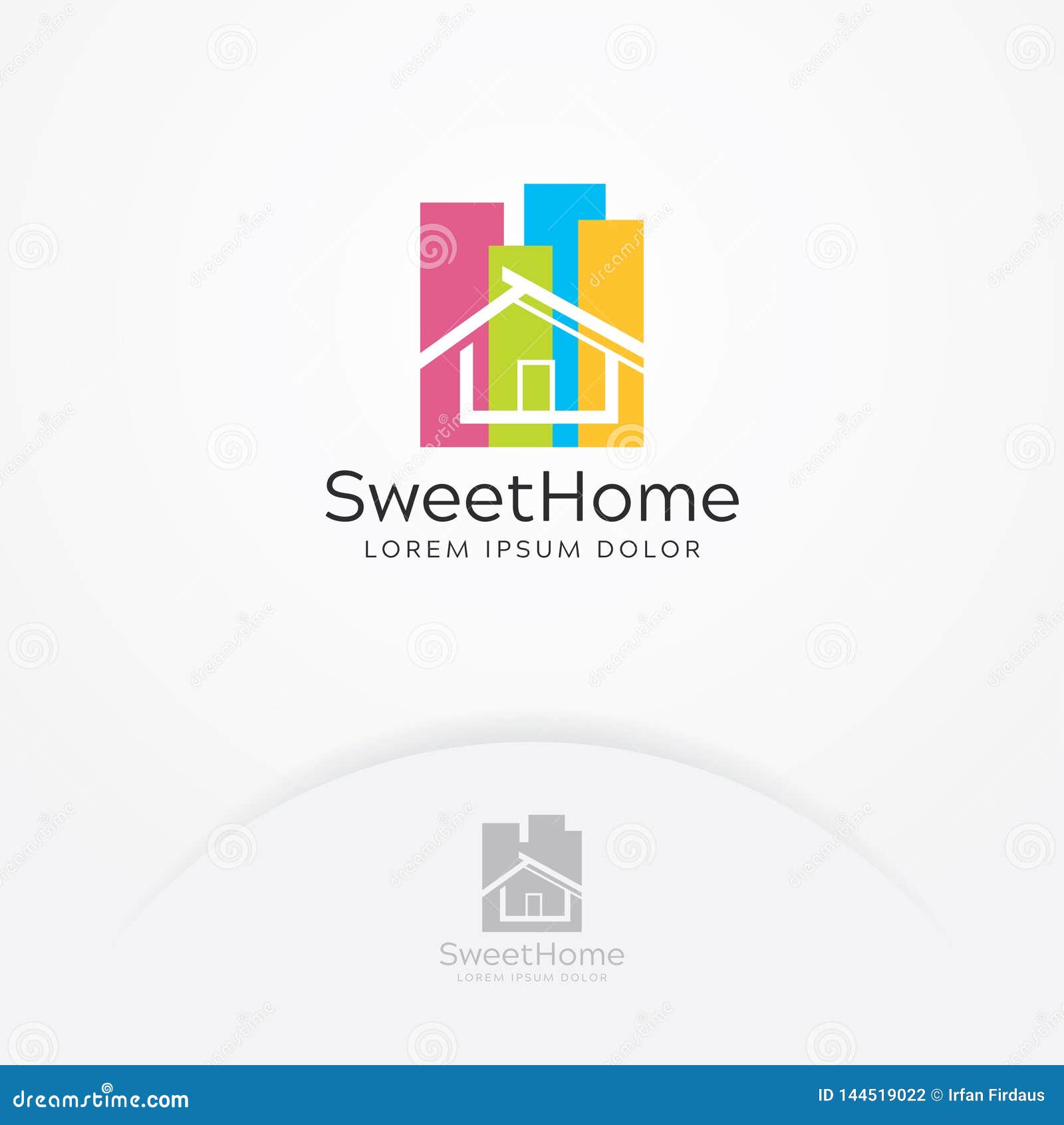 Sweet home logo design stock vector. Illustration of exterior - 144519022