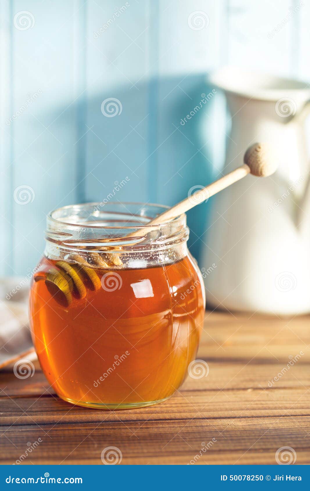 Sweet honey on dipper stock photo. Image of golden, delicious - 50078250