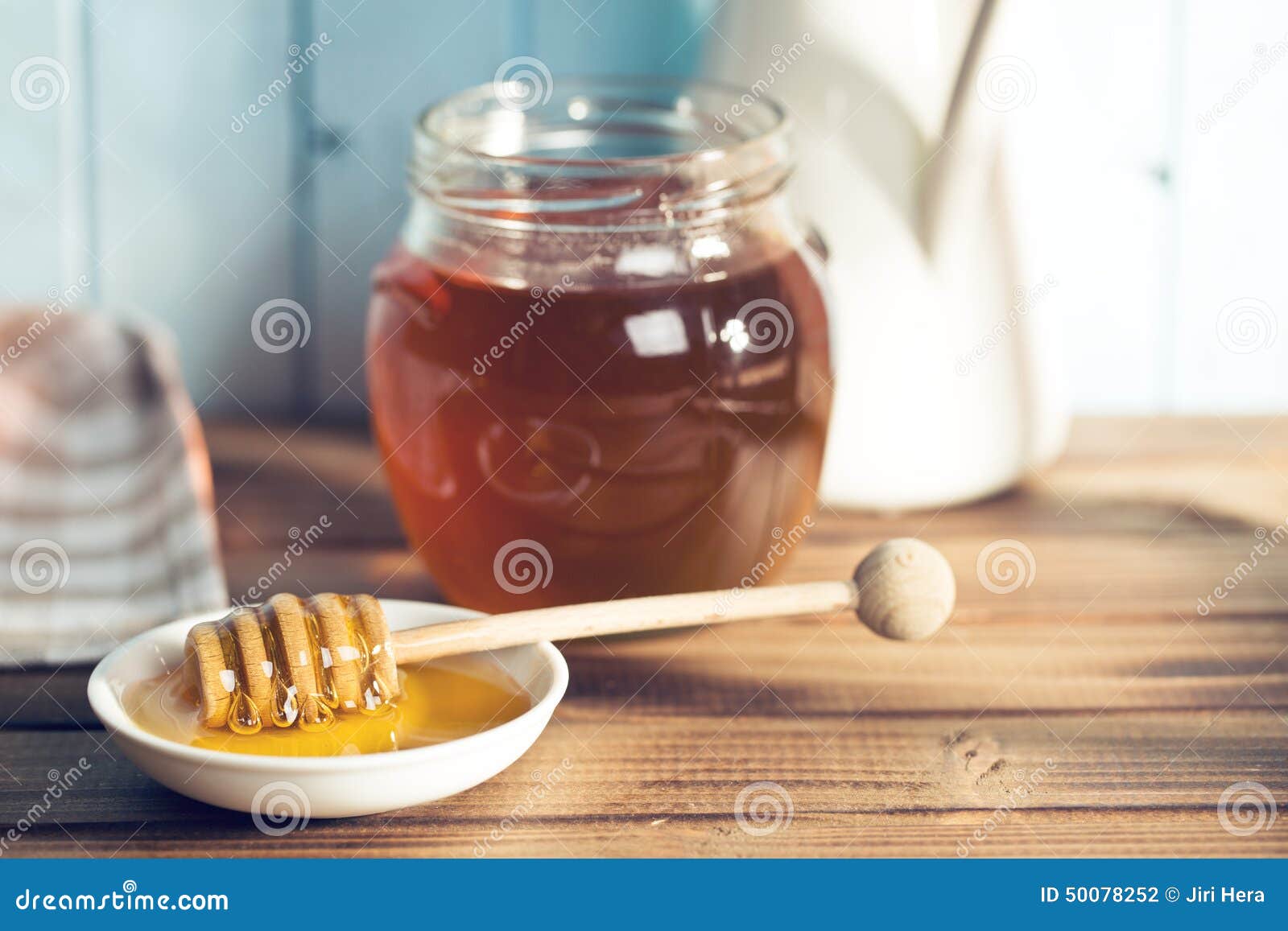 Sweet honey on dipper stock photo. Image of nature, gold - 50078252