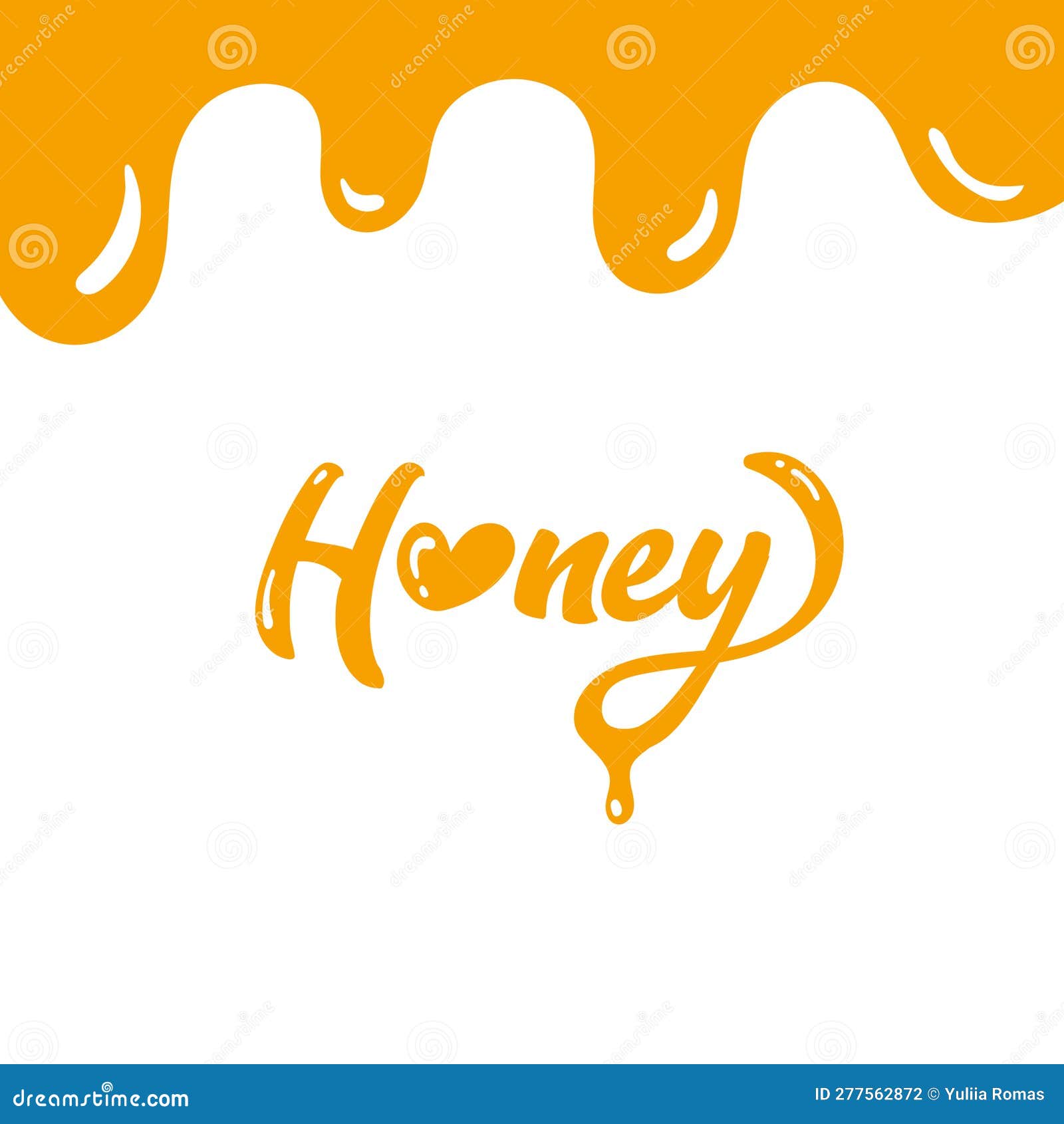 Lettering Dripping Word Puddle Vector Illustration | CartoonDealer.com ...