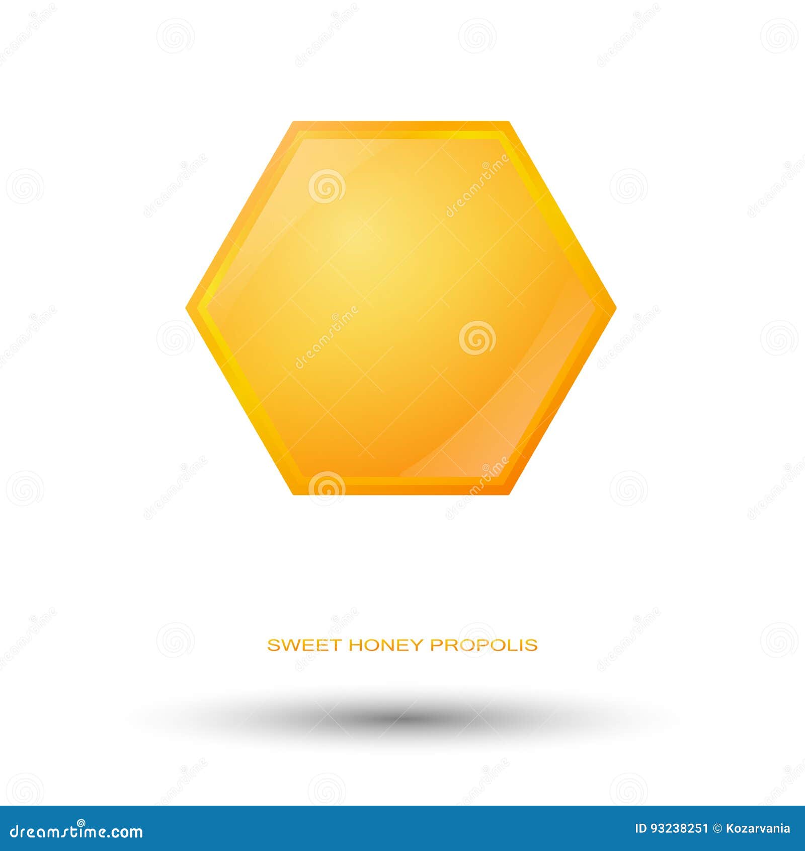 Sweet honey propolis stock vector. Illustration of logo - 93238251