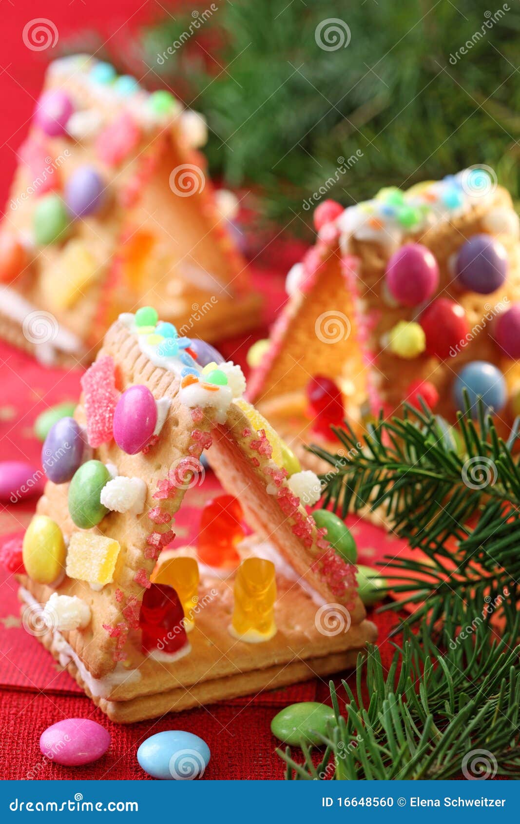 Sweet houses stock photo. Image of cooking, cookie, homemade - 16648560
