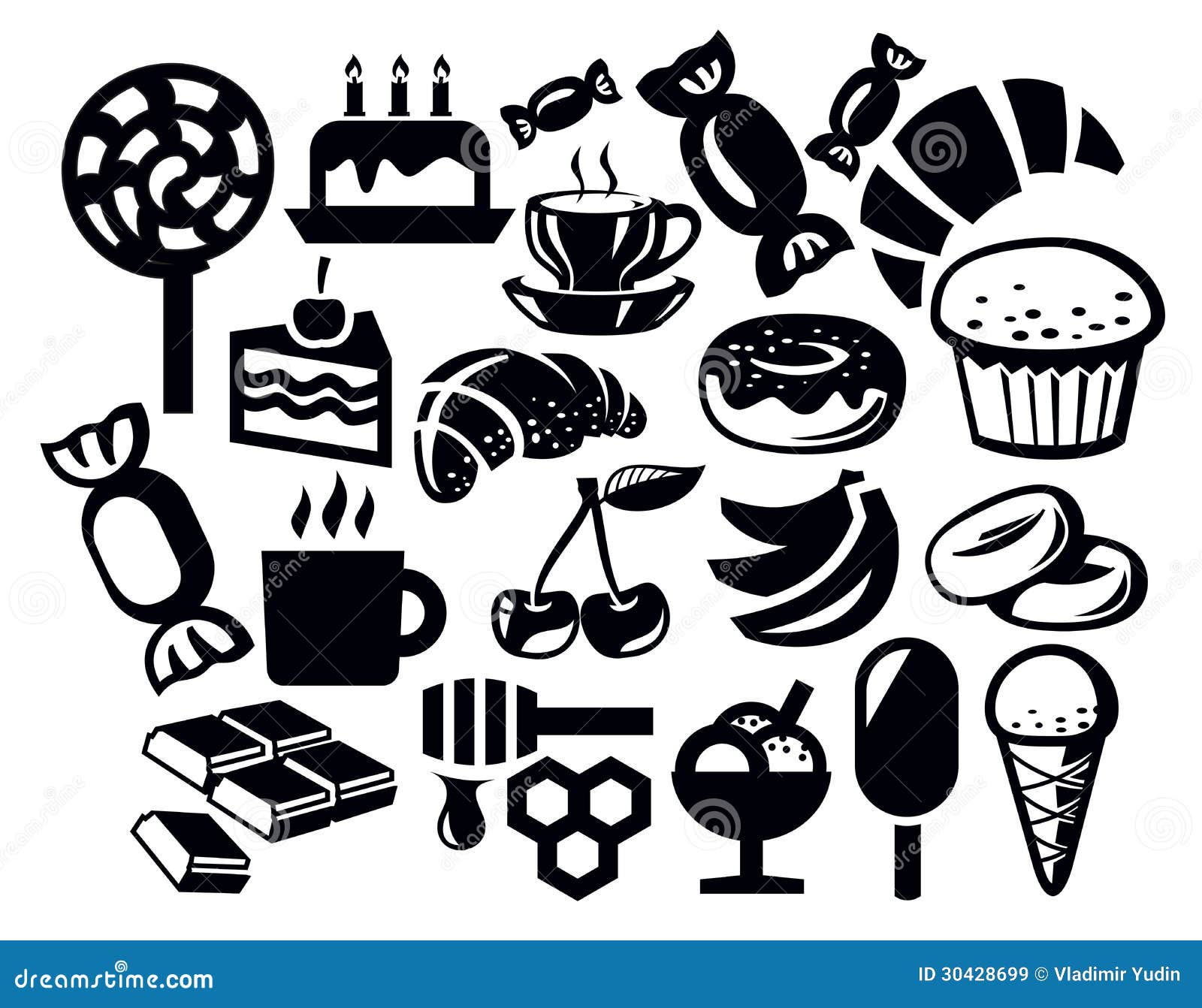 Sweet icon stock vector. Illustration of eating, banana - 30428699