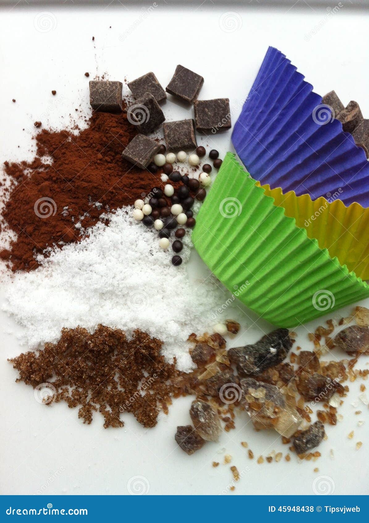 Sweet ingredients stock photo. Image of chocolate, ingredients - 45948438