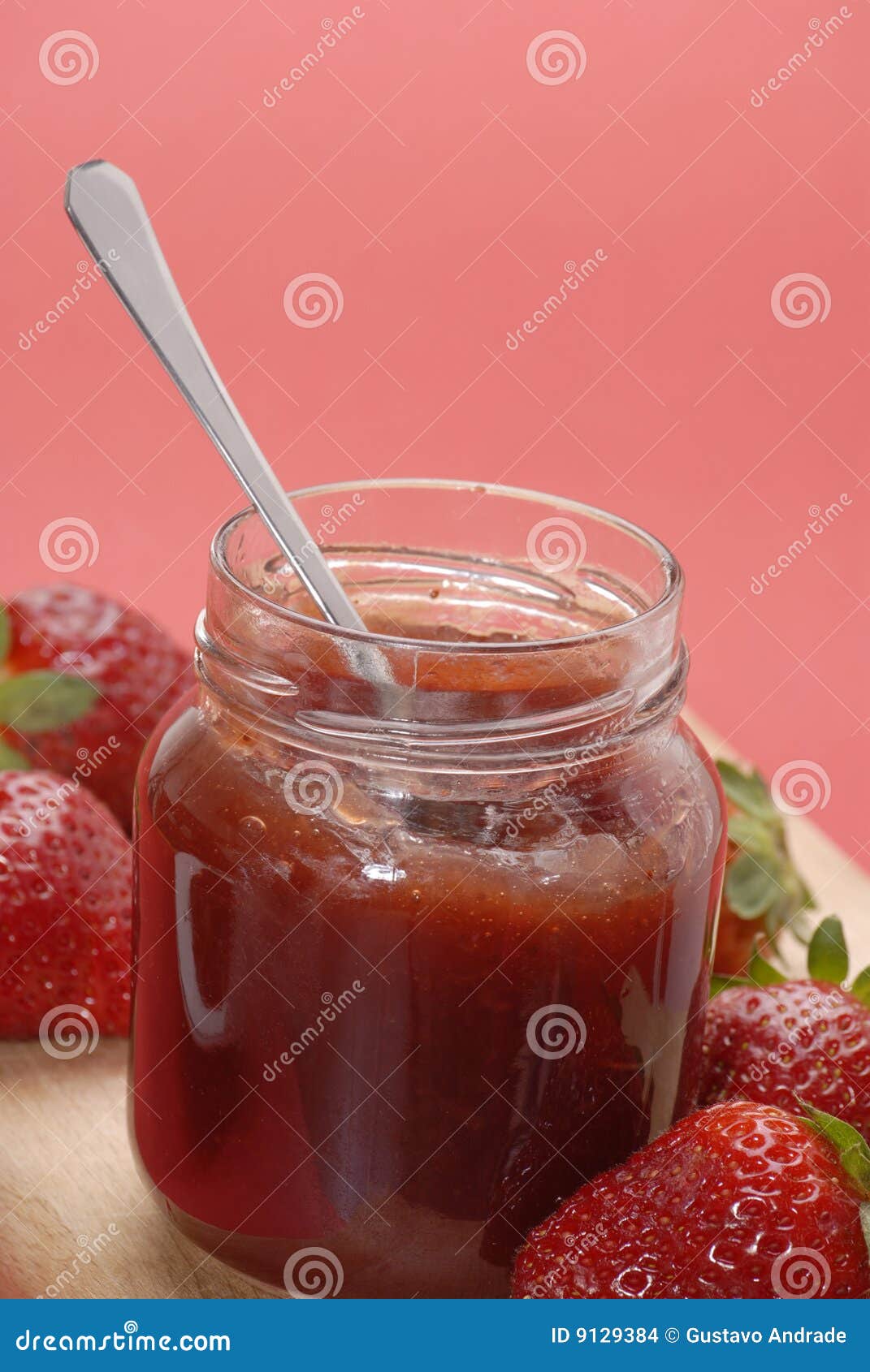 Sweet jam. stock photo. Image of glass, strawbery, cuisine - 9129384