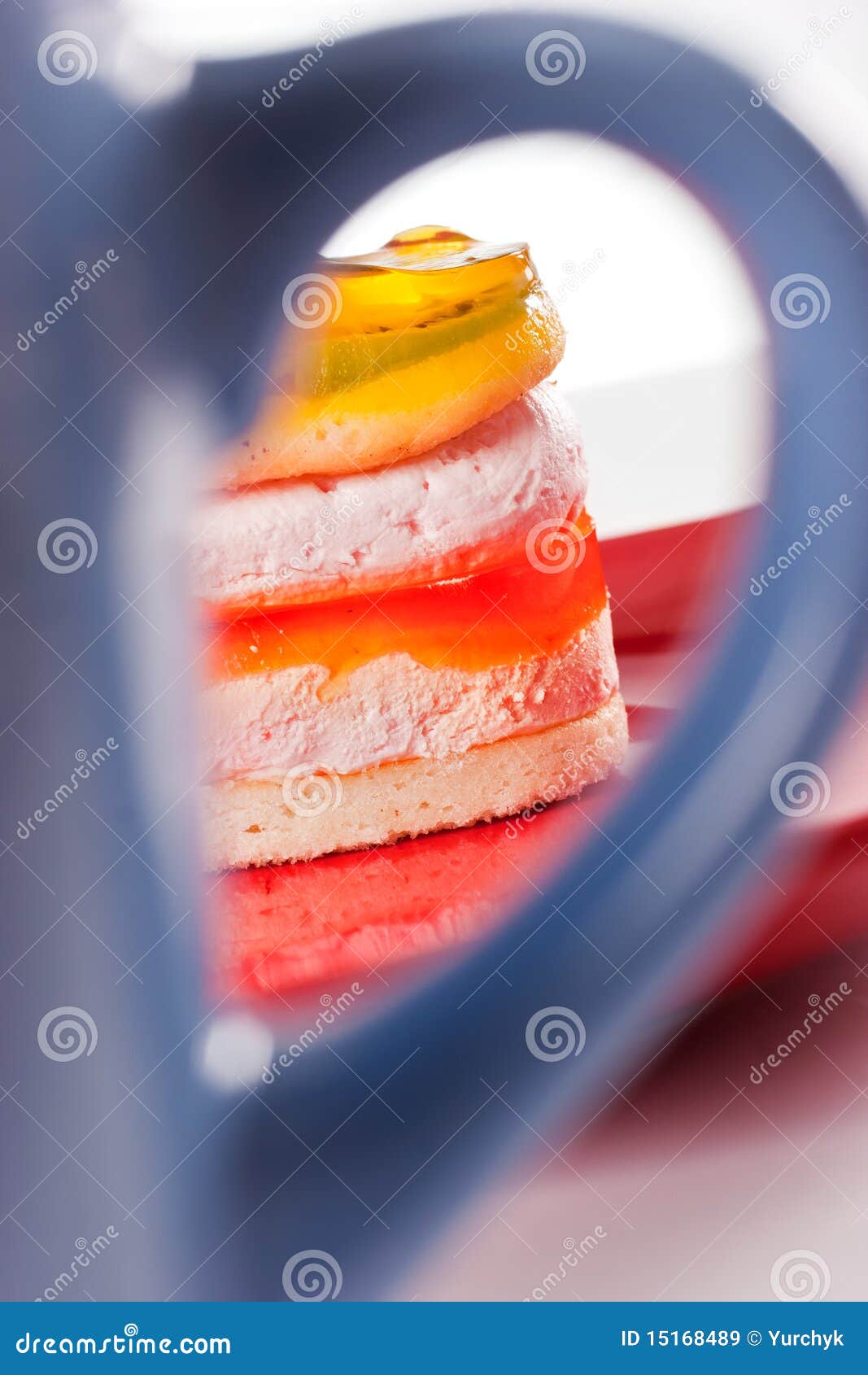 Sweet Jelly Cake with Tea Mug Stock Image - Image of cooking ...