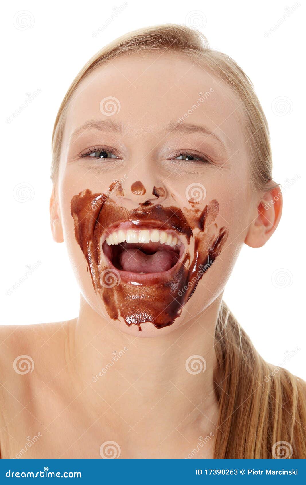 Sweet lady stock image. Image of gorgeous, chocolate - 17390263