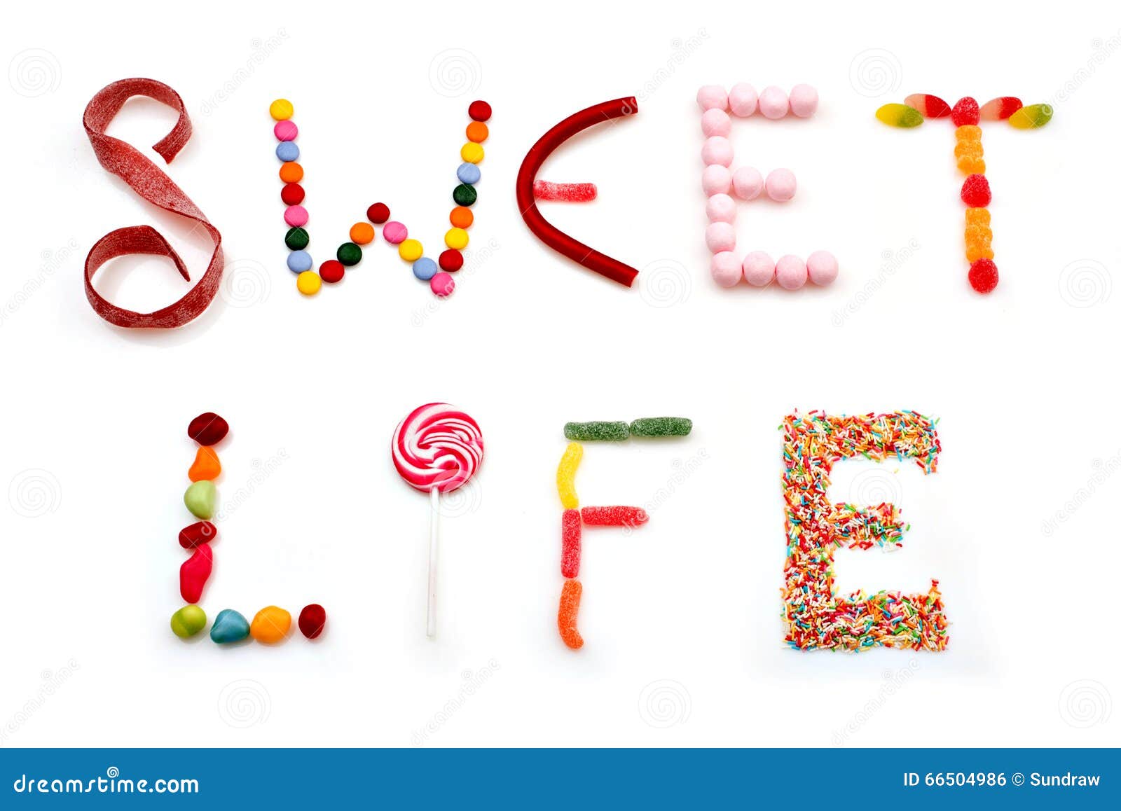 Sweet Life. Sweets Shop And Bakery Concept. Kids Fans Of Baked Donuts ...
