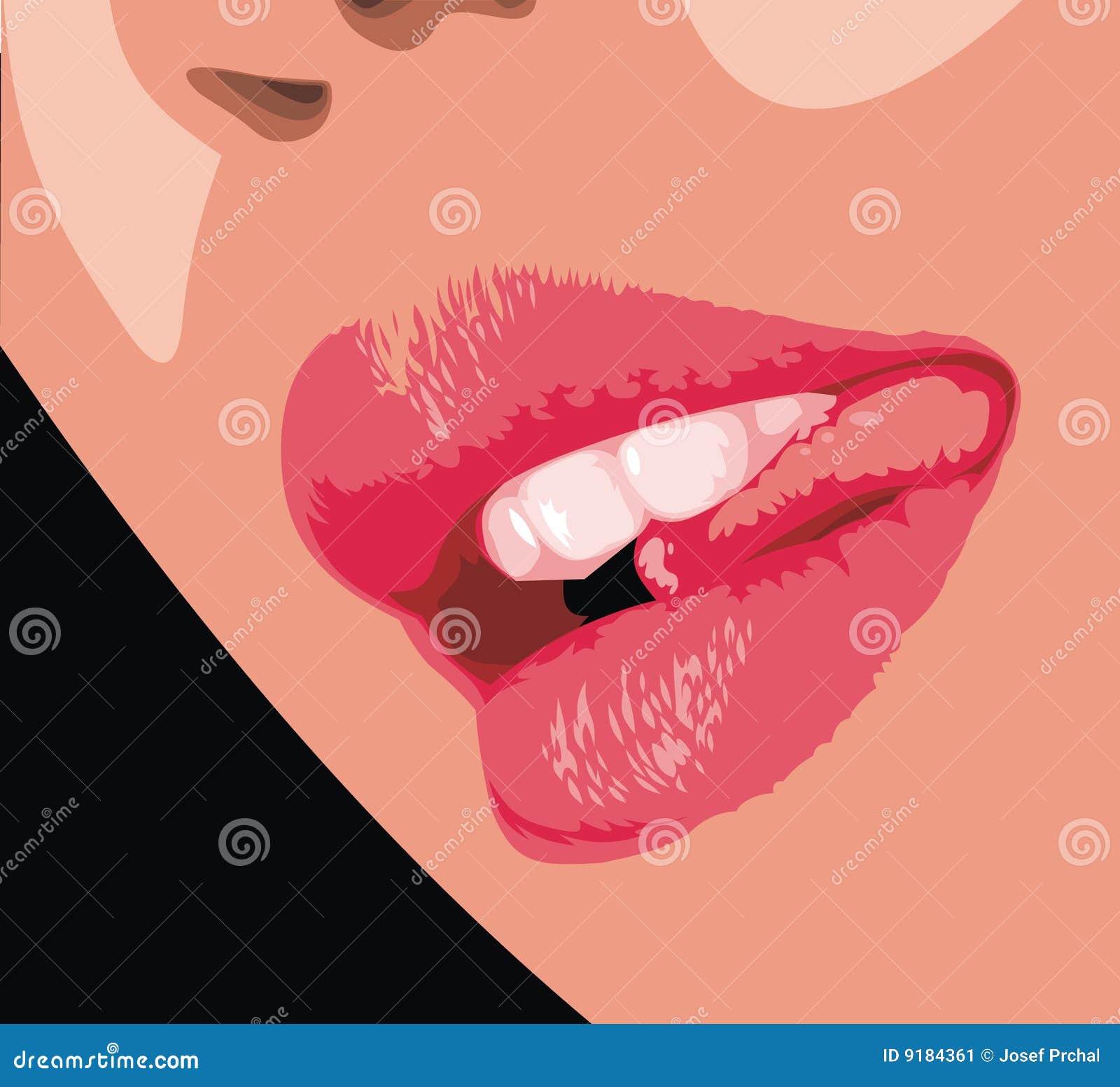 Sweet lips stock vector. Illustration of design, decorative - 9184361