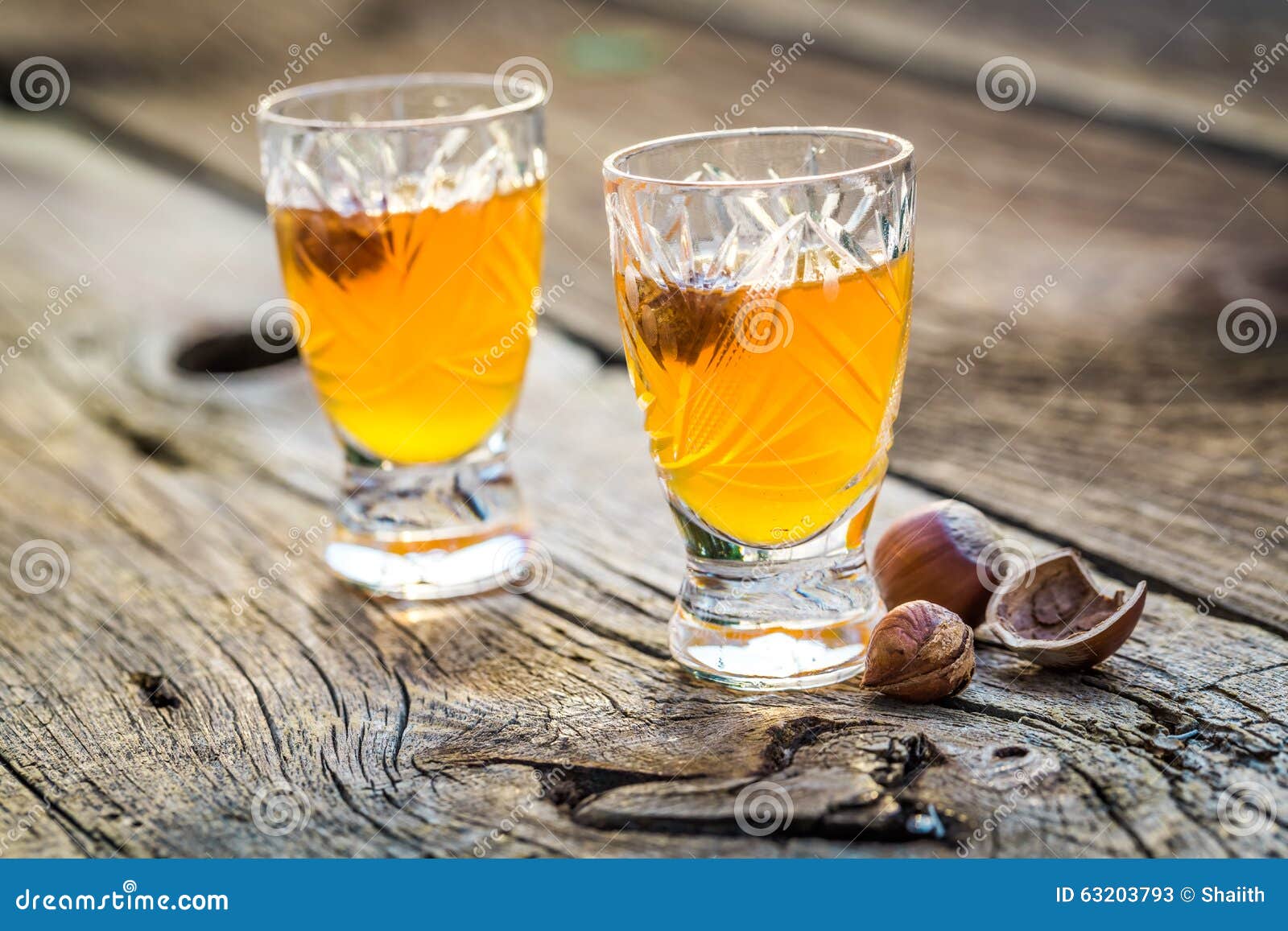 Sweet Liqueur with Alcohol and Nuts Stock Image - Image of sweet, food ...