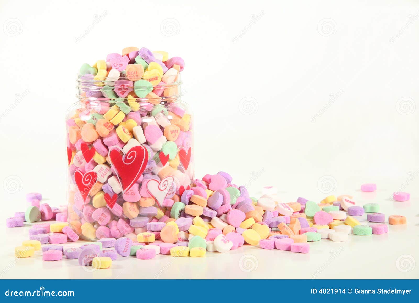 Transparent Candy Hearts