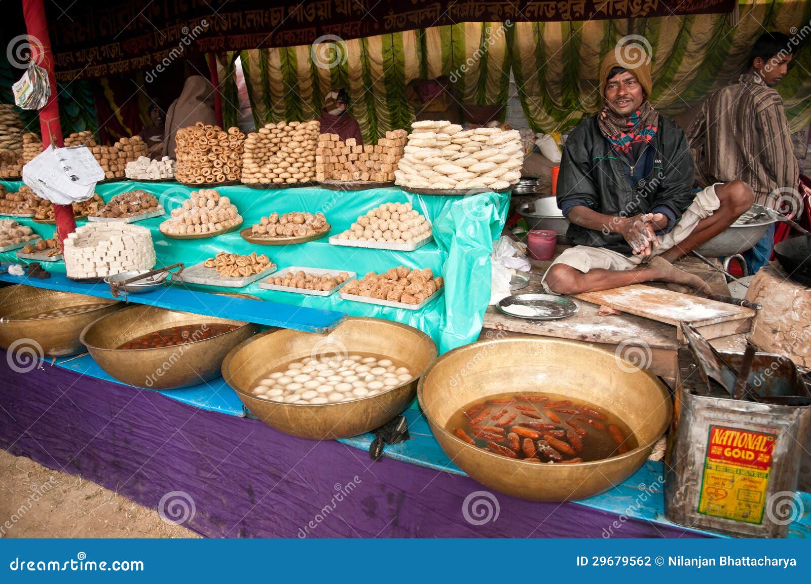 Sweet maker at work editorial photography. Image of sandesh - 29679562