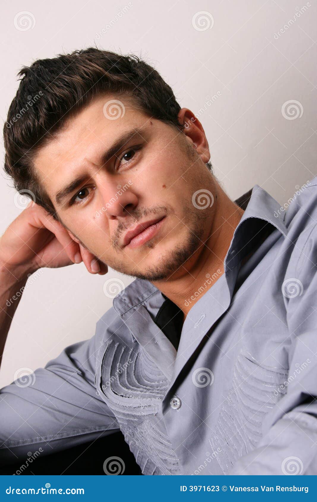 Sweet Male Model stock image. Image of hunk, kind, dark - 3971623