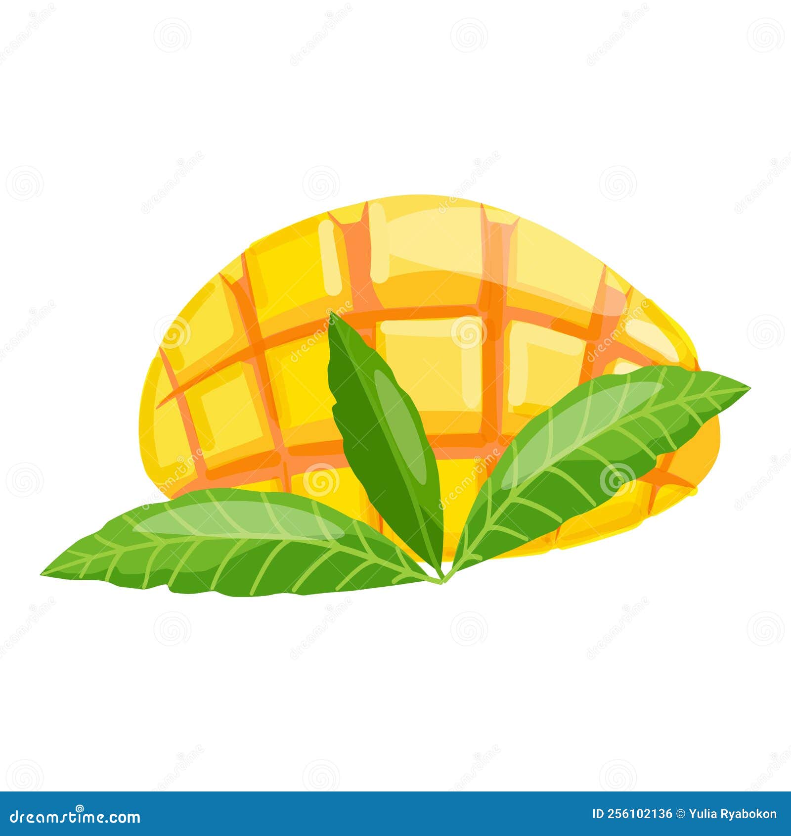 Sweet Mango Icon Cartoon Vector. Tropical Fruit Stock Vector ...