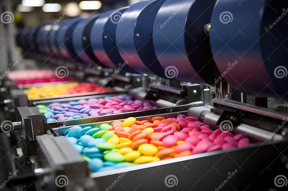 Sweet Manufacturing with Cutting Edge Automation Stock Illustration ... Sweet Manufacturing with Cutting Edge Automation Stock Illustration ...