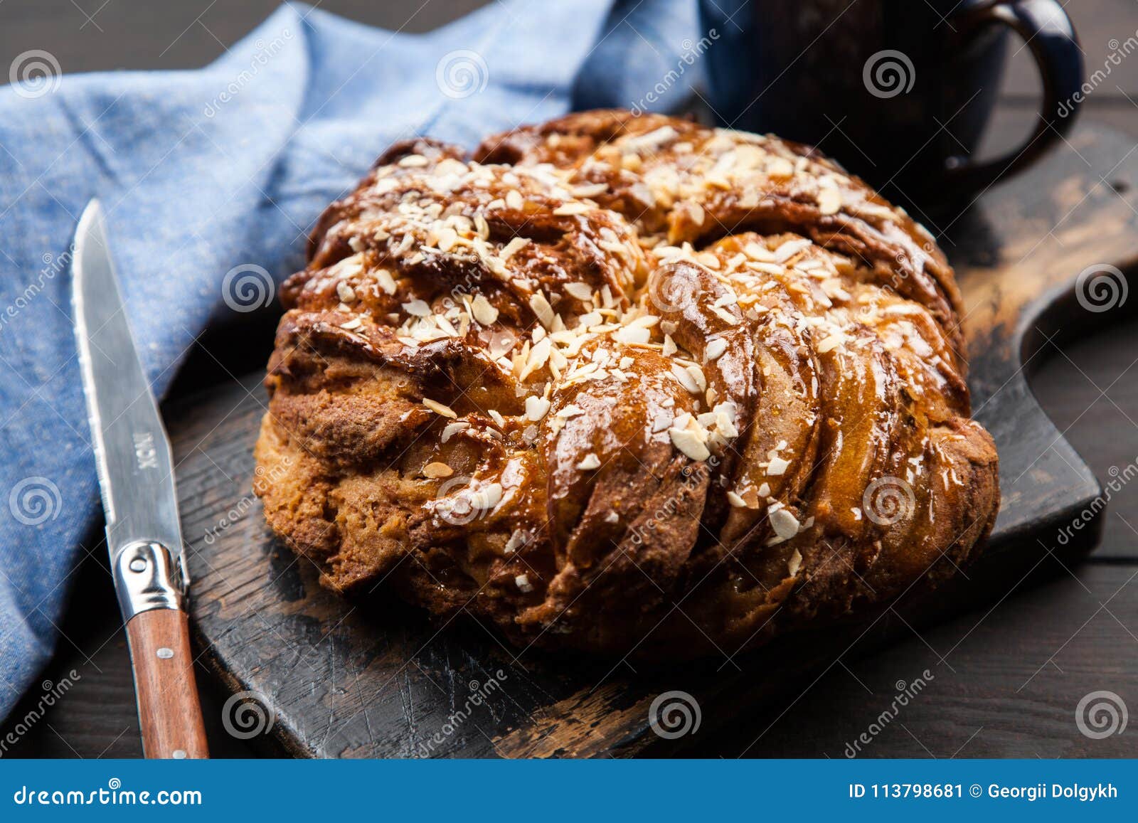 Sweet maple syrup bread stock image. Image of black - 113798681