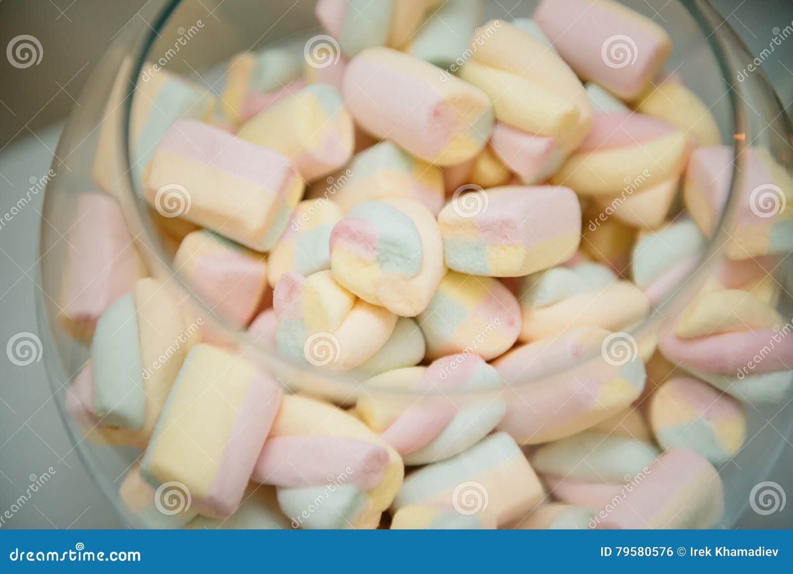 Sweet Marshmallow in a Container of Glass Stock Photo - Image of glass ...