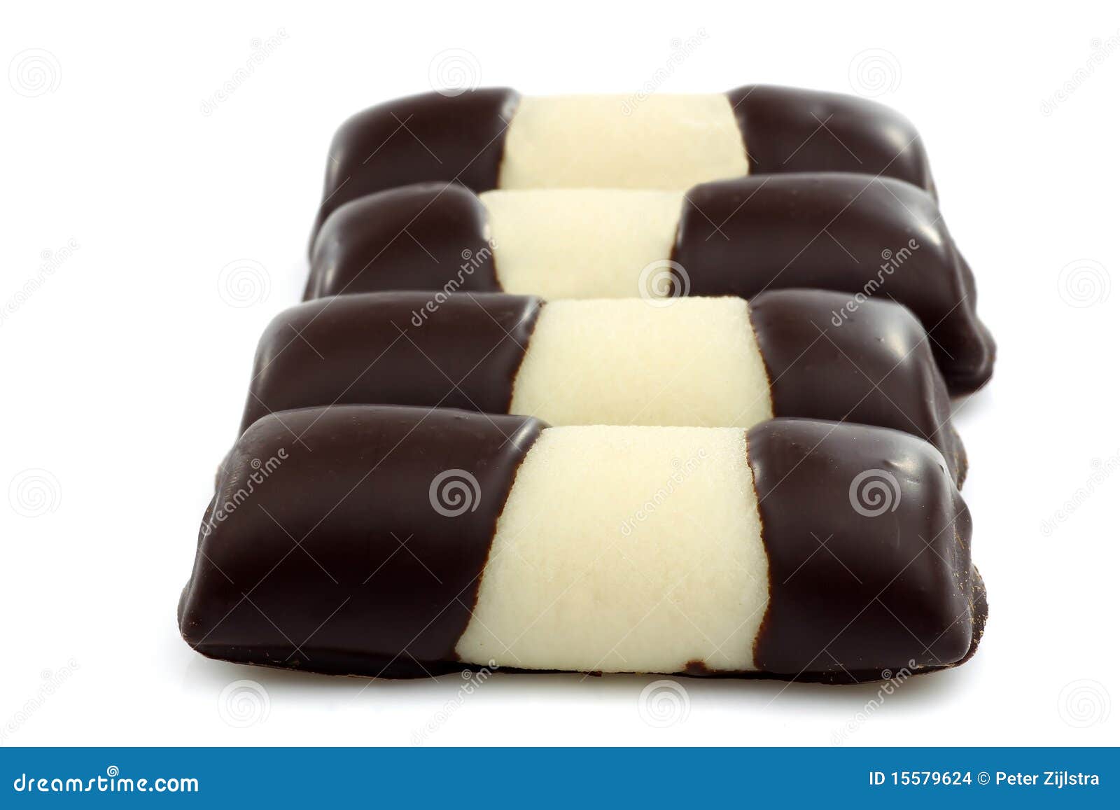 Sweet Marzipan Chocolate Rolls Stock Photo - Image of teatime ...