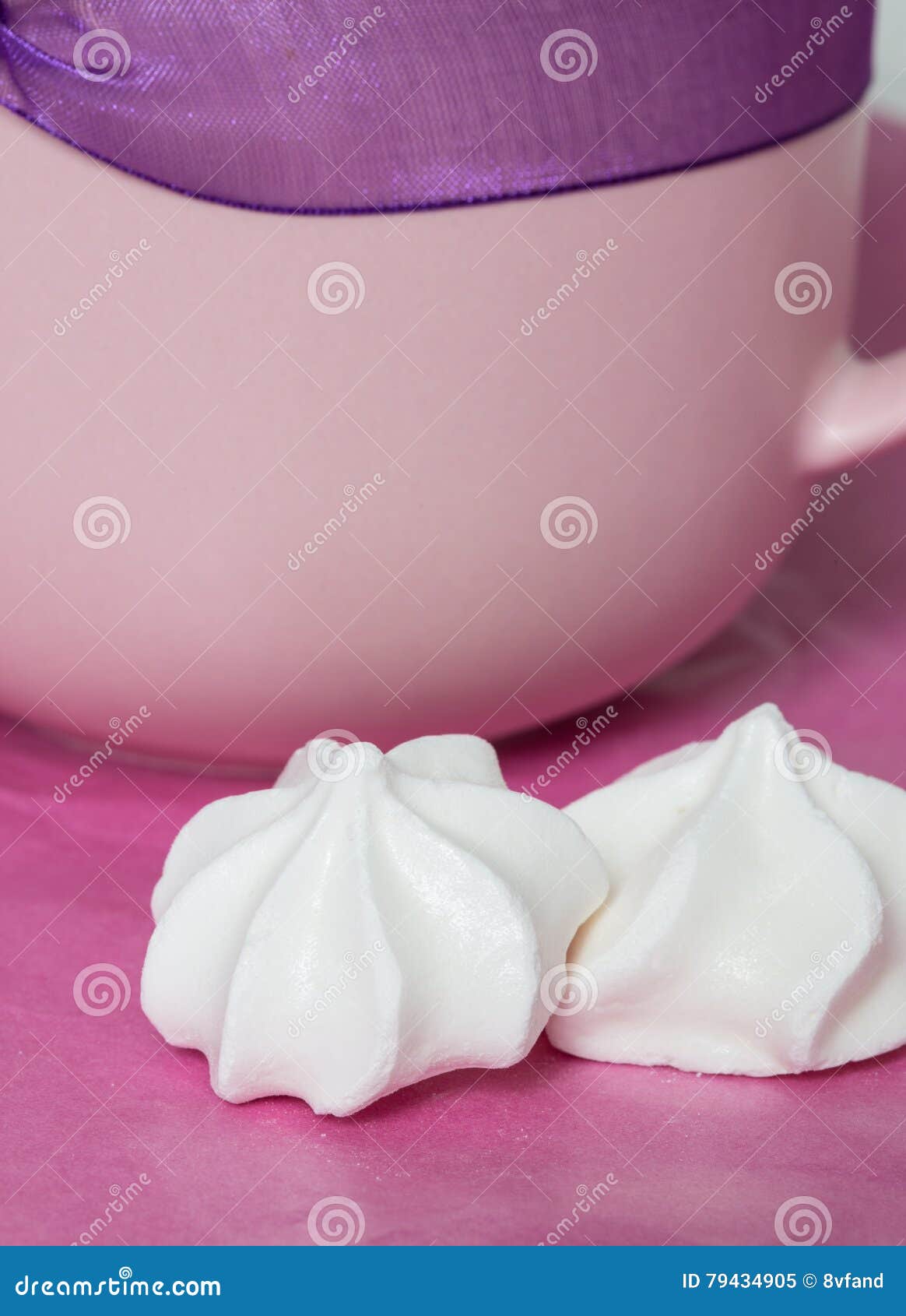 Sweet Meringue in Cup As a Gift Stock Image - Image of macro, closeup ...