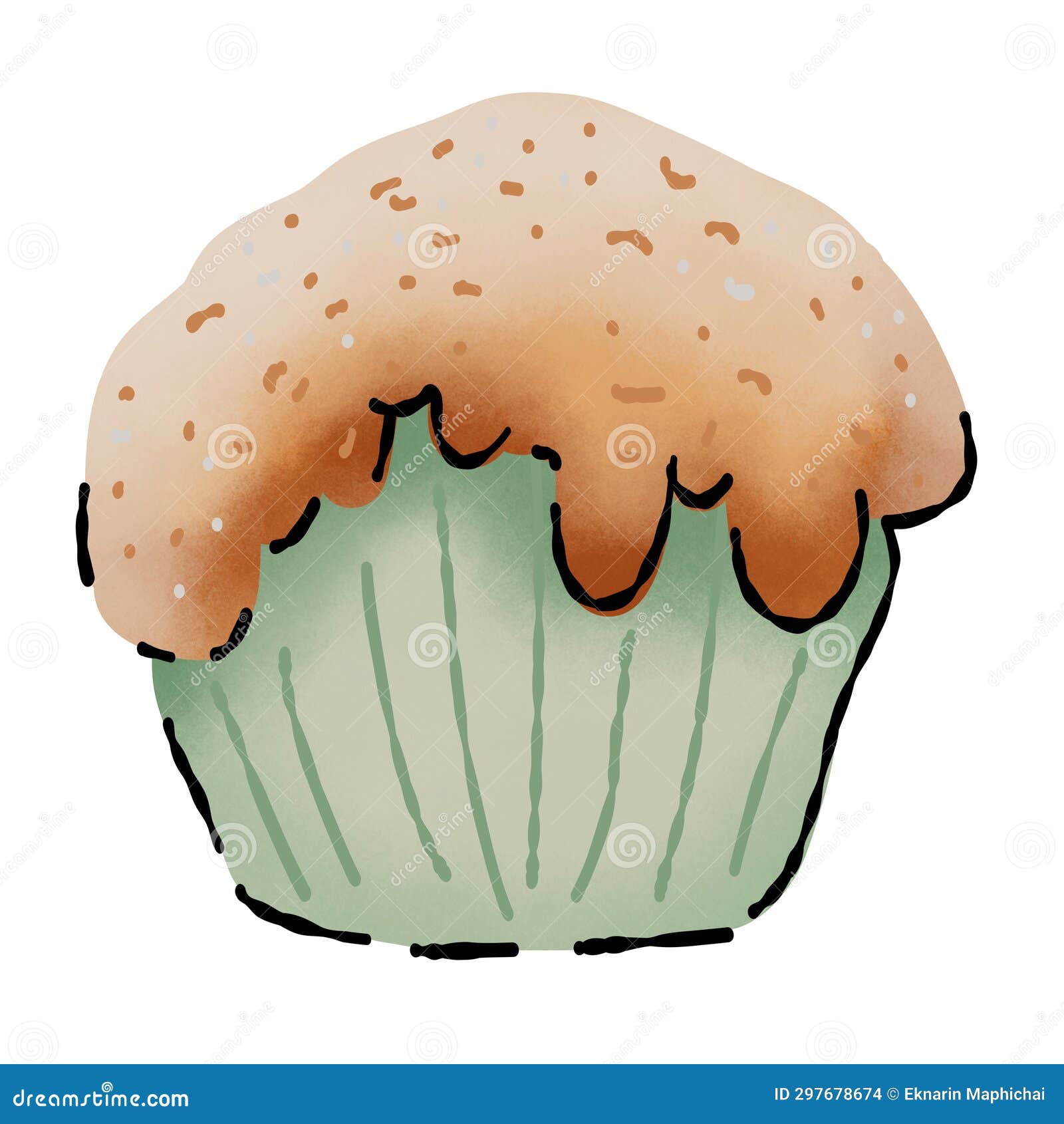 Sweet muffin stock photo. Image of dessert, delicious - 297678674