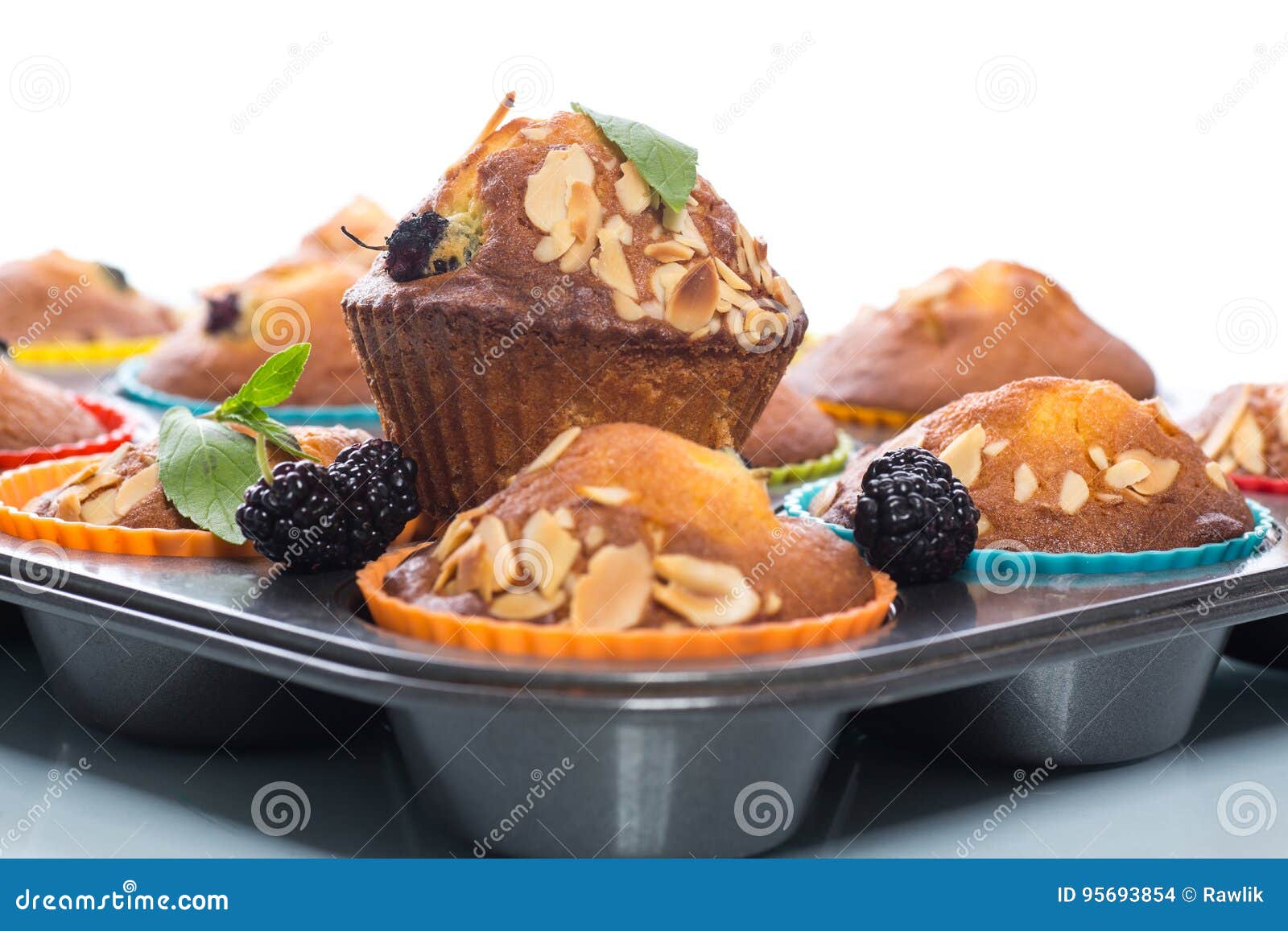 Sweet Muffins with Berries Inside Stock Photo - Image of dessert, baked ...