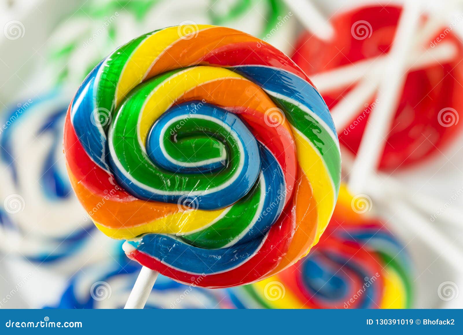 Sweet Multi Colored Lollipops Stock Image - Image of childhood ...