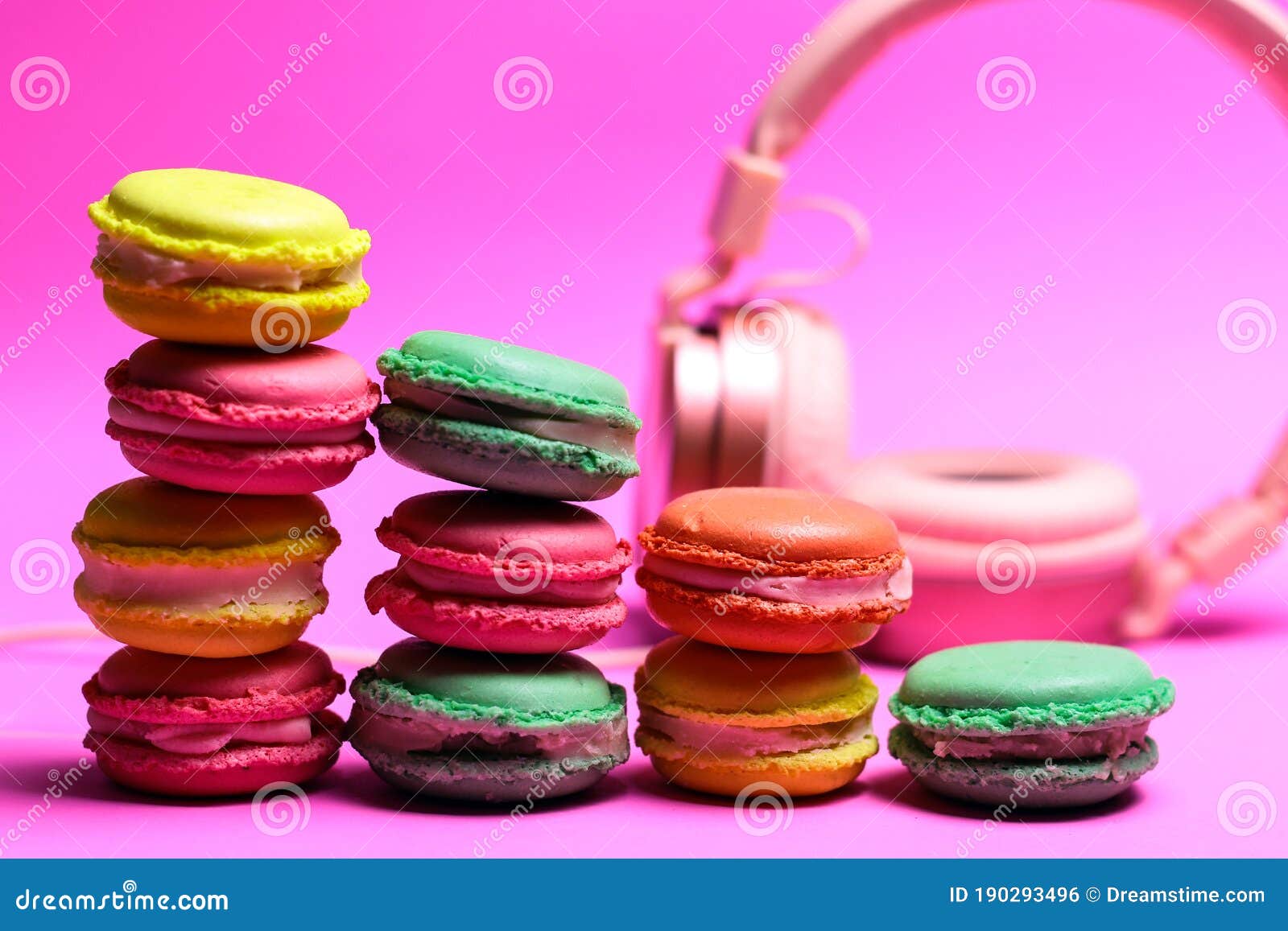Sweet Music. Macaroons Equalizer Concept Stock Photo - Image of ...