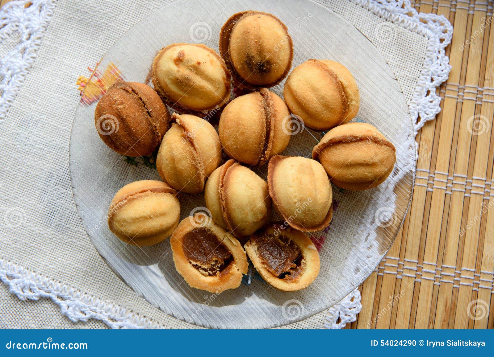 Sweet Nuts with Condensed Milk Stock Photo - Image of meal, cookies ...