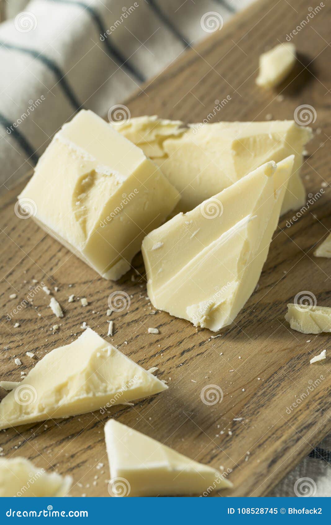 Sweet Organic White Chocolate Chunks Stock Image - Image of broken ...