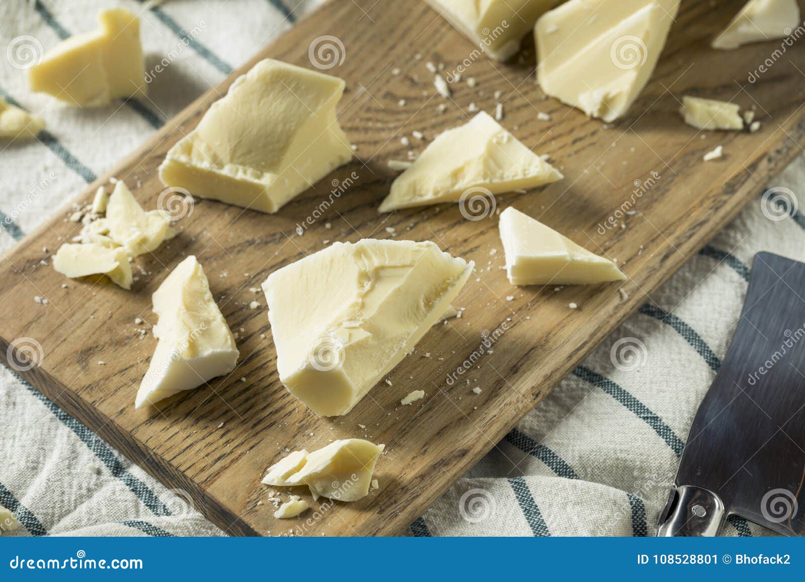 Sweet Organic White Chocolate Chunks Stock Image - Image of cocoa ...