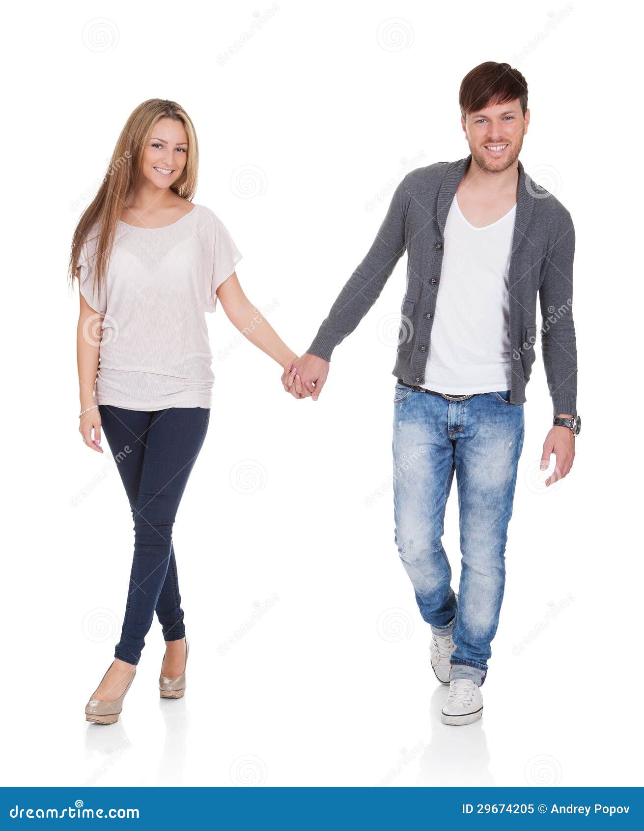 Sweet partners hold hands stock image. Image of affectionate - 29674205