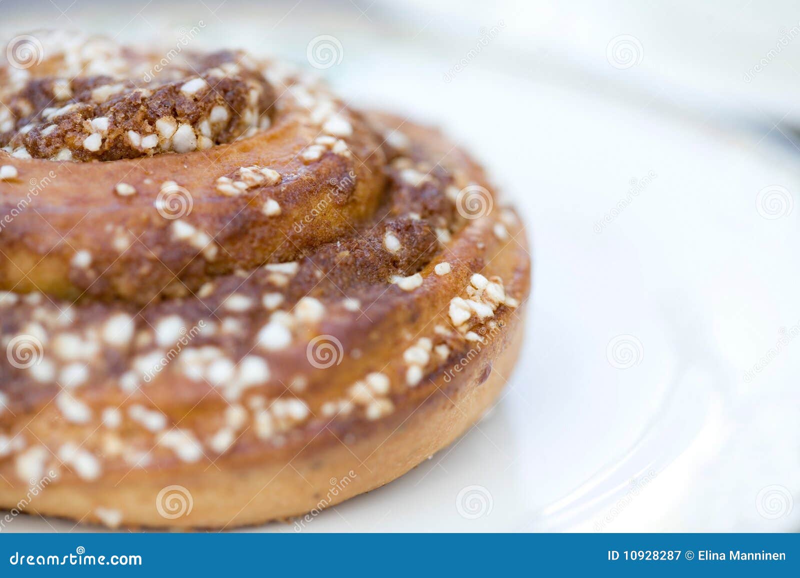 Sweet pastry bun. stock image. Image of white, icing - 10928287