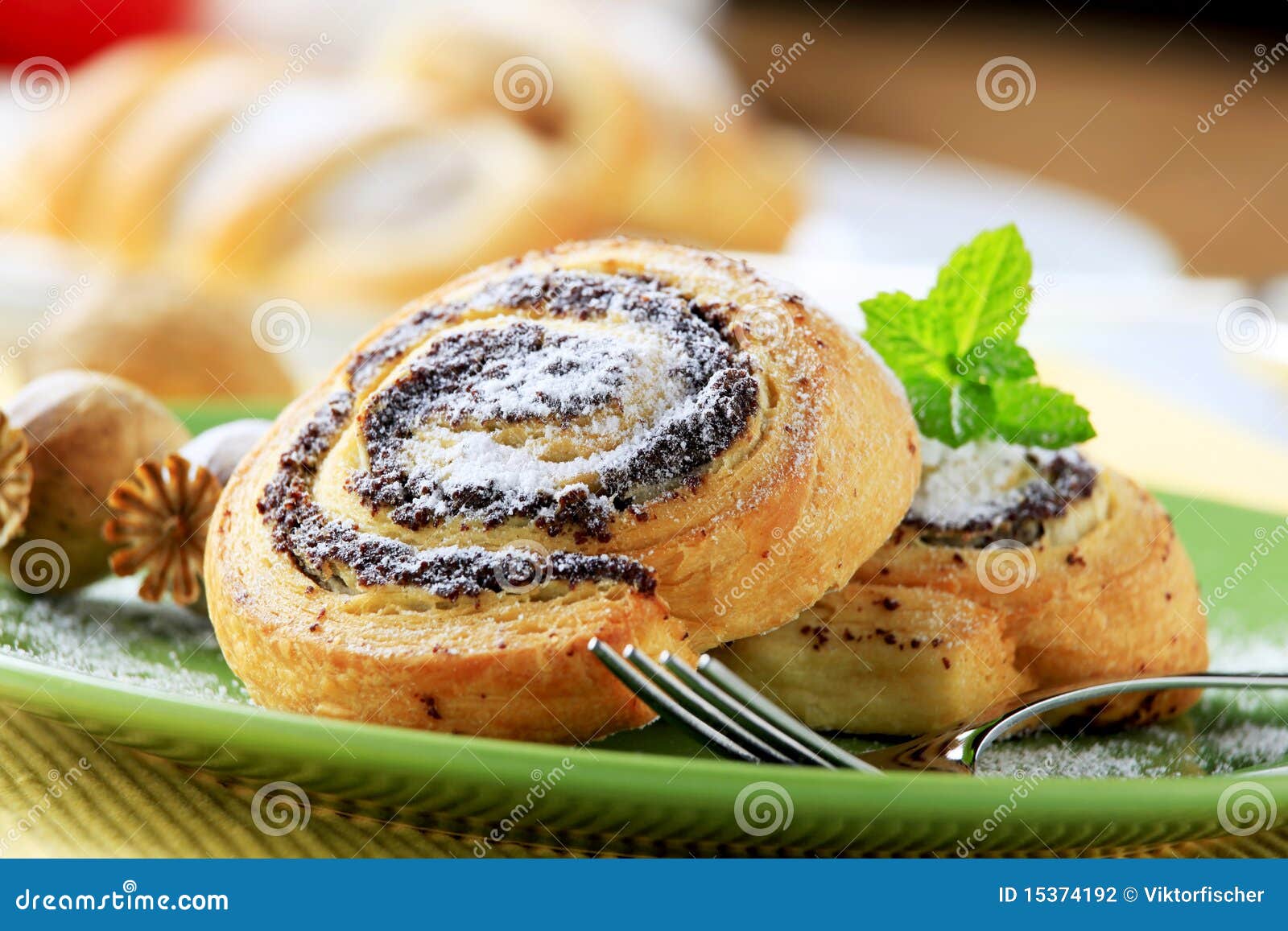 Sweet pastry rolls stock photo. Image of french, treat - 15374192