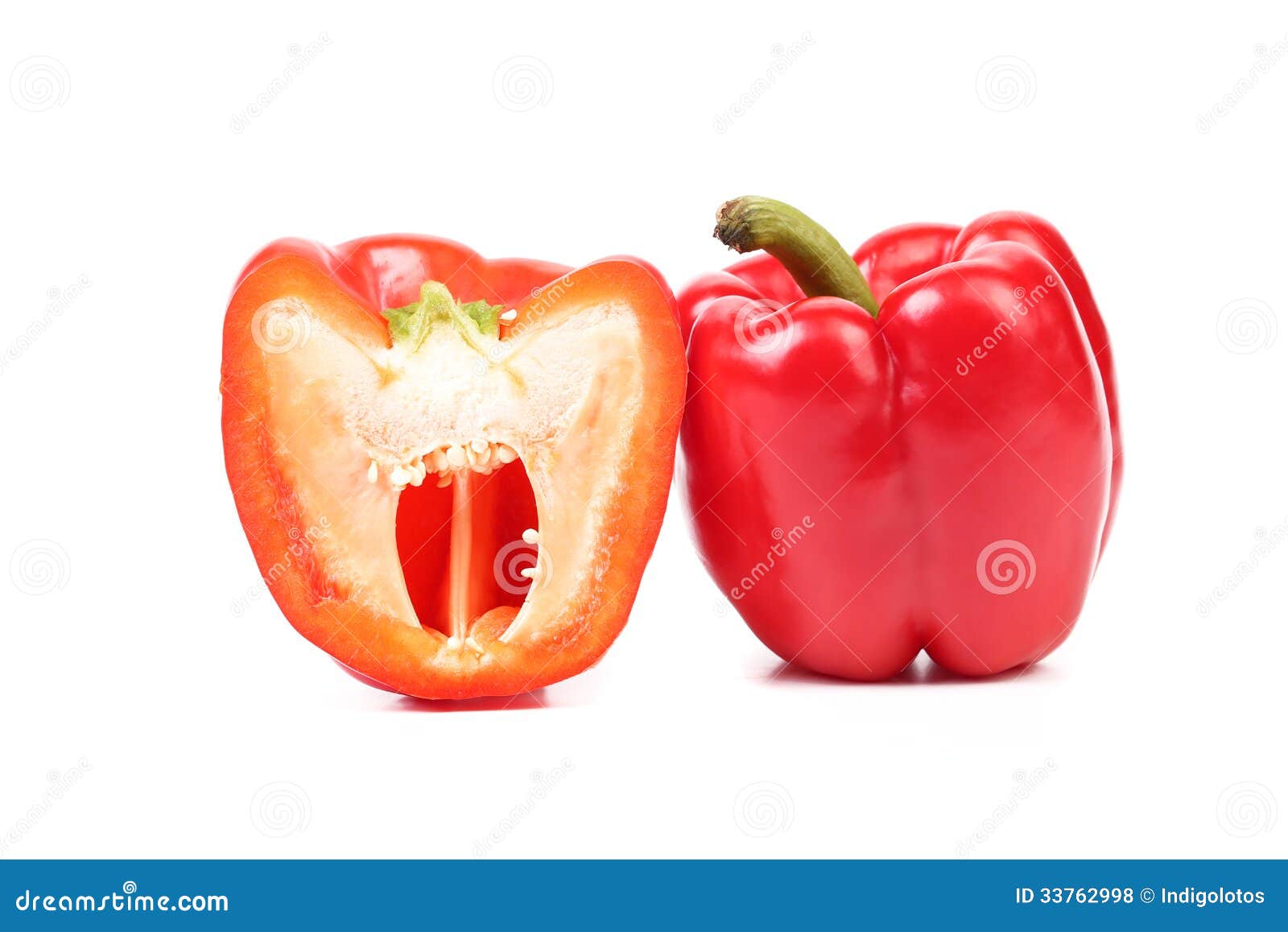 Sweet pepper and slice stock photo. Image of bulgarian - 33762998