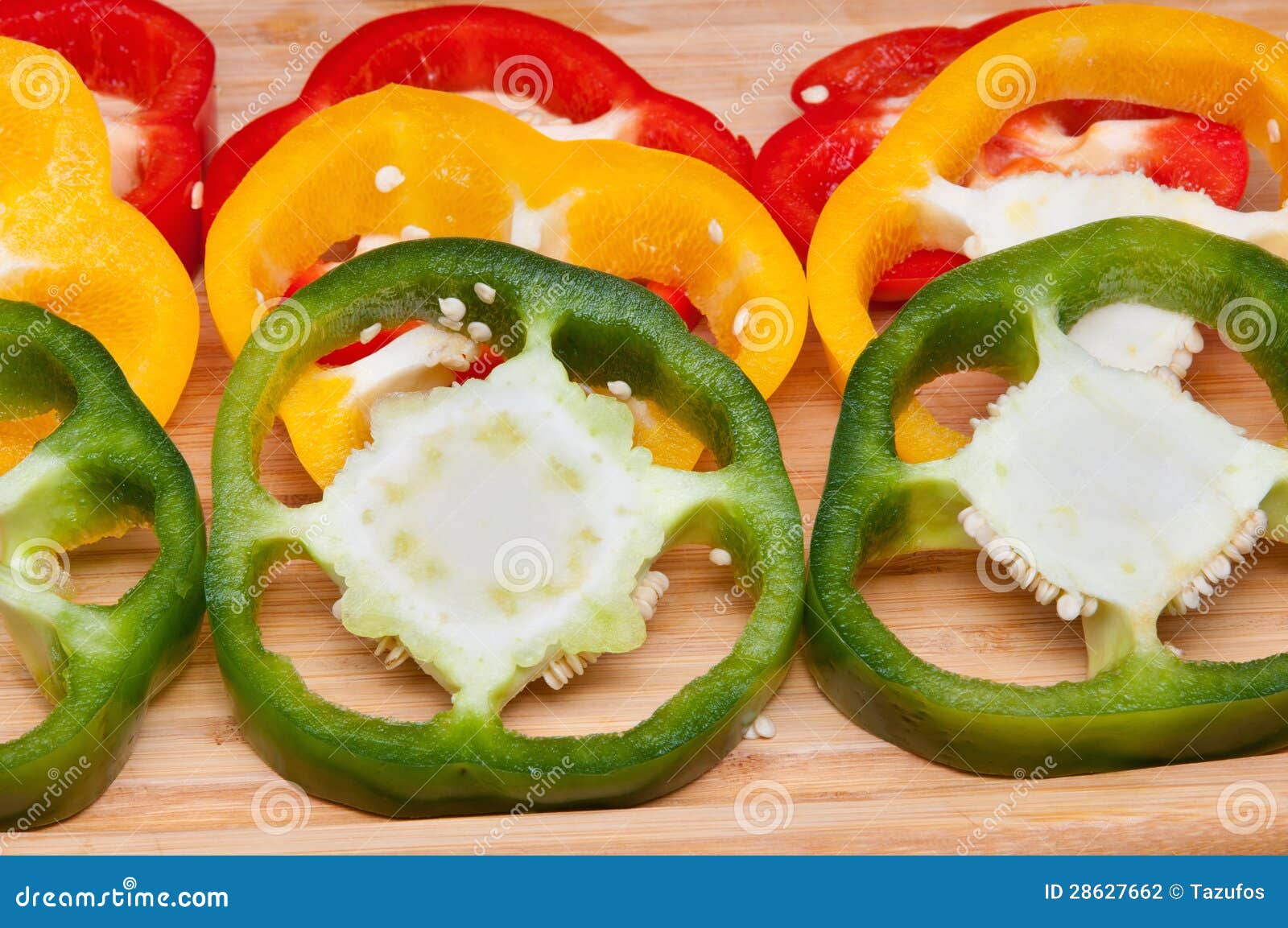 Sweet pepper slices stock photo. Image of yellow, color - 28627662