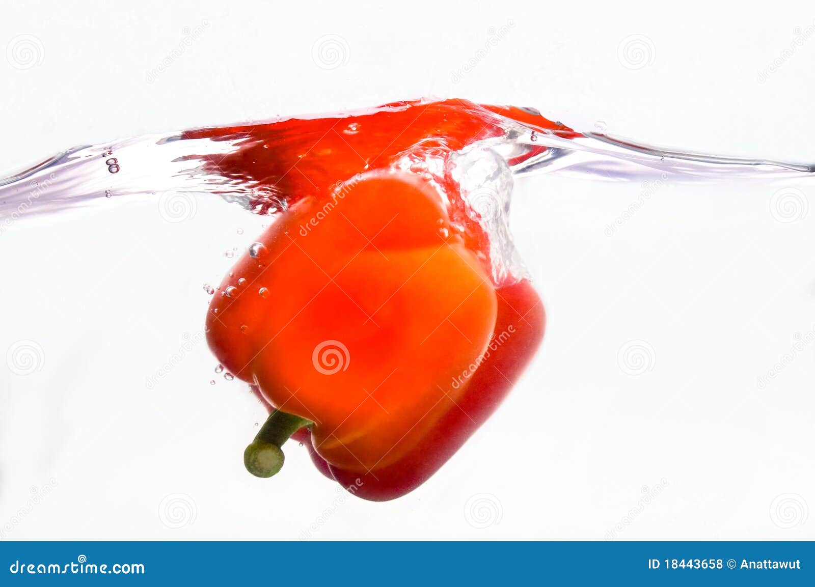 Sweet pepper Splash stock photo. Image of vitamin, garden - 18443658