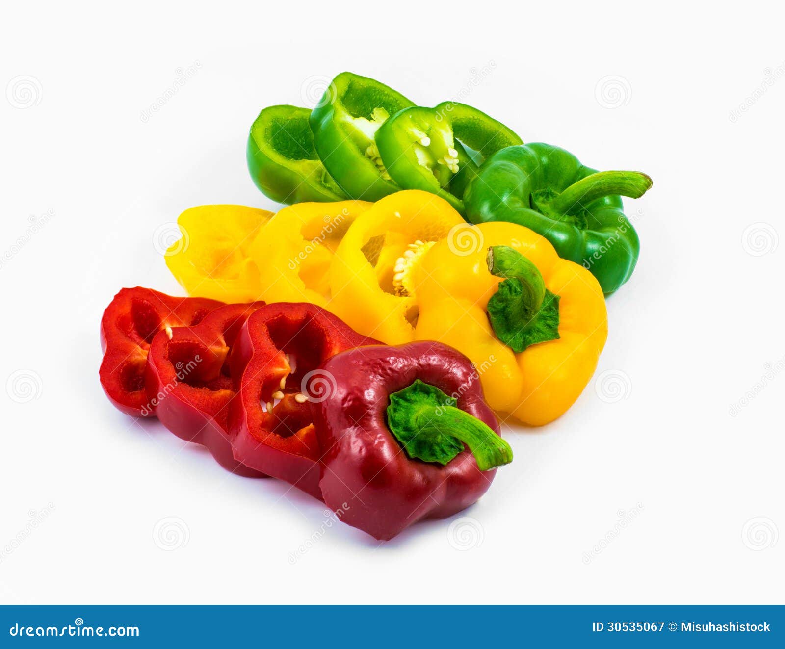 Sweet peppers sliced stock image. Image of culinary, natural - 30535067