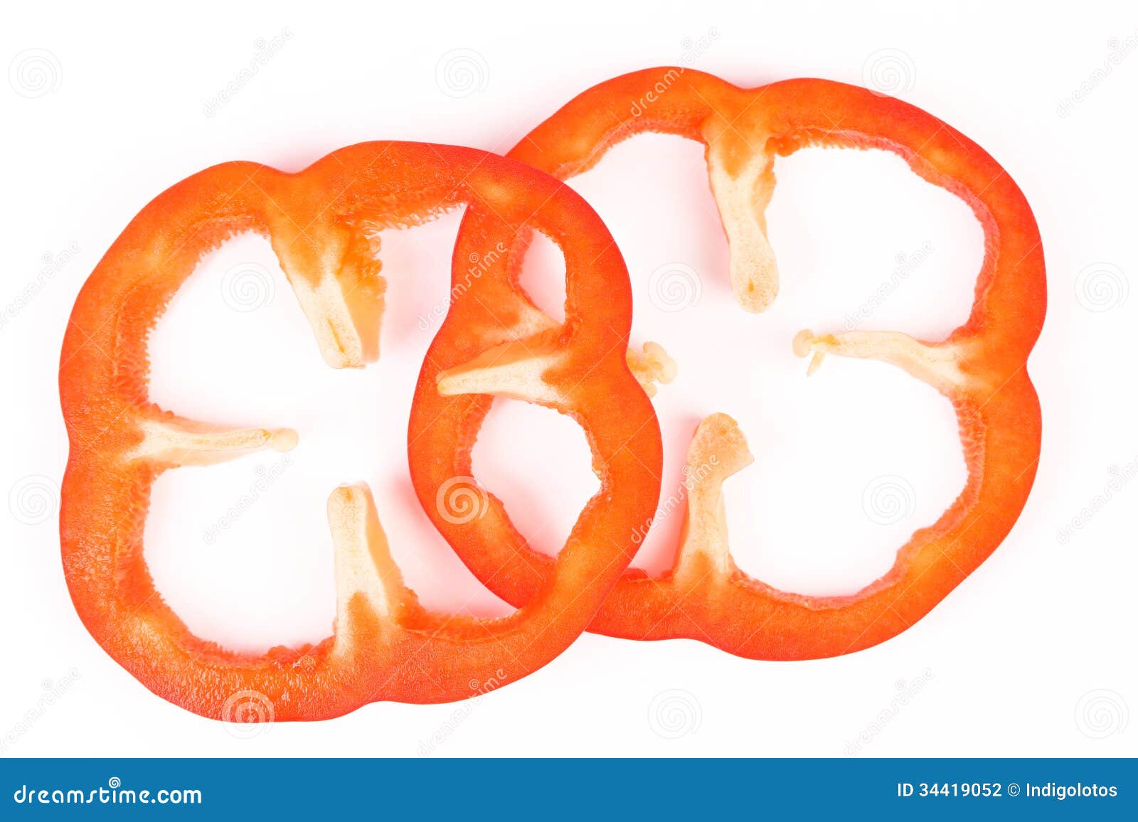Sweet Peppers Sliced in Pieces Stock Photo - Image of fresh, green ...
