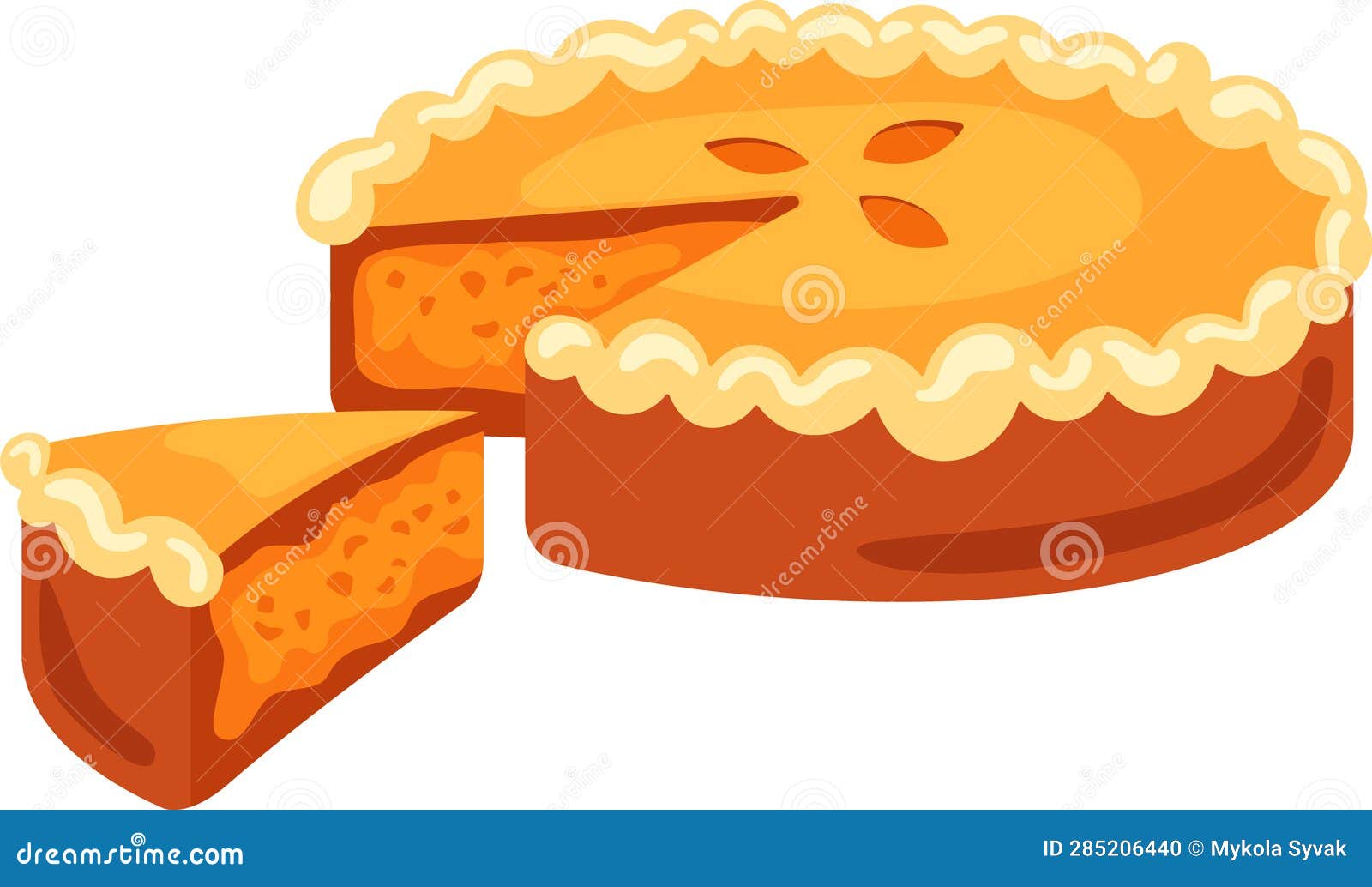 Sweet Pie Bakery stock vector. Illustration of delicious - 285206440
