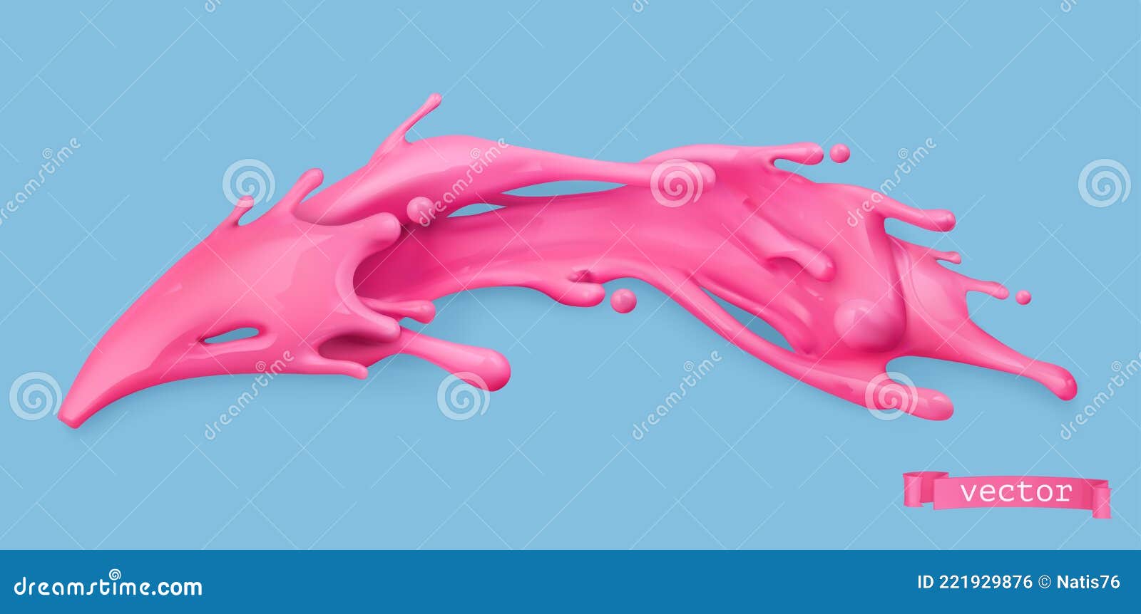 Pink Splash Watercolor Hand Drawn Paper Texture Lipstick Background ...