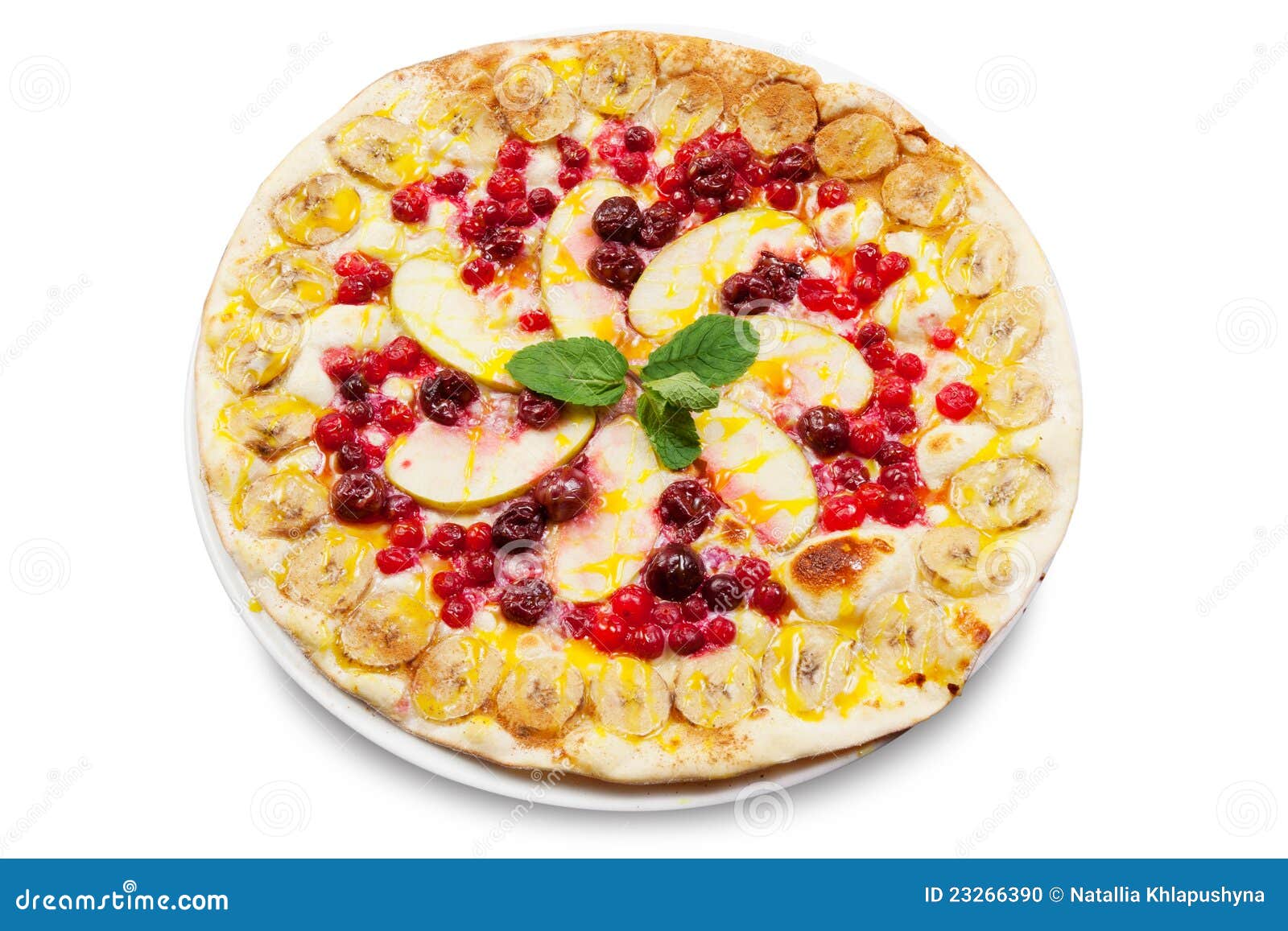 Sweet pizza stock photo. Image of sweet, delicious, gourmet - 23266390