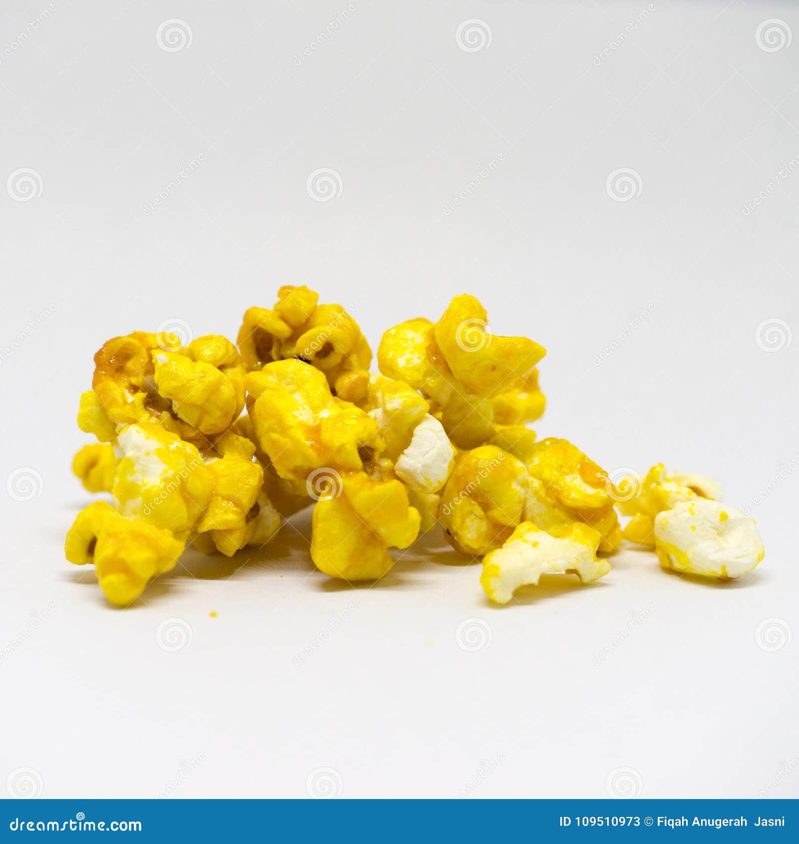 Sweet Popcorn on White Background Stock Image - Image of building ...