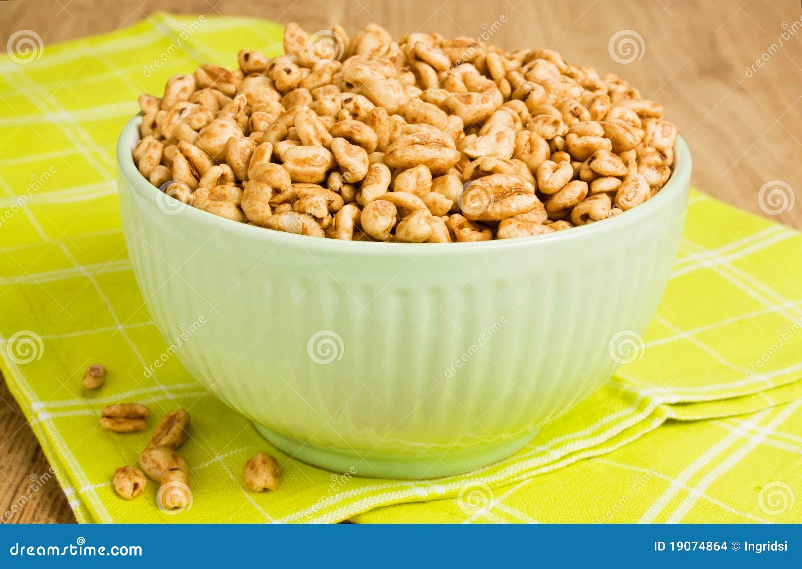 Sweet popped wheat grains stock photo. Image of eating - 19074864